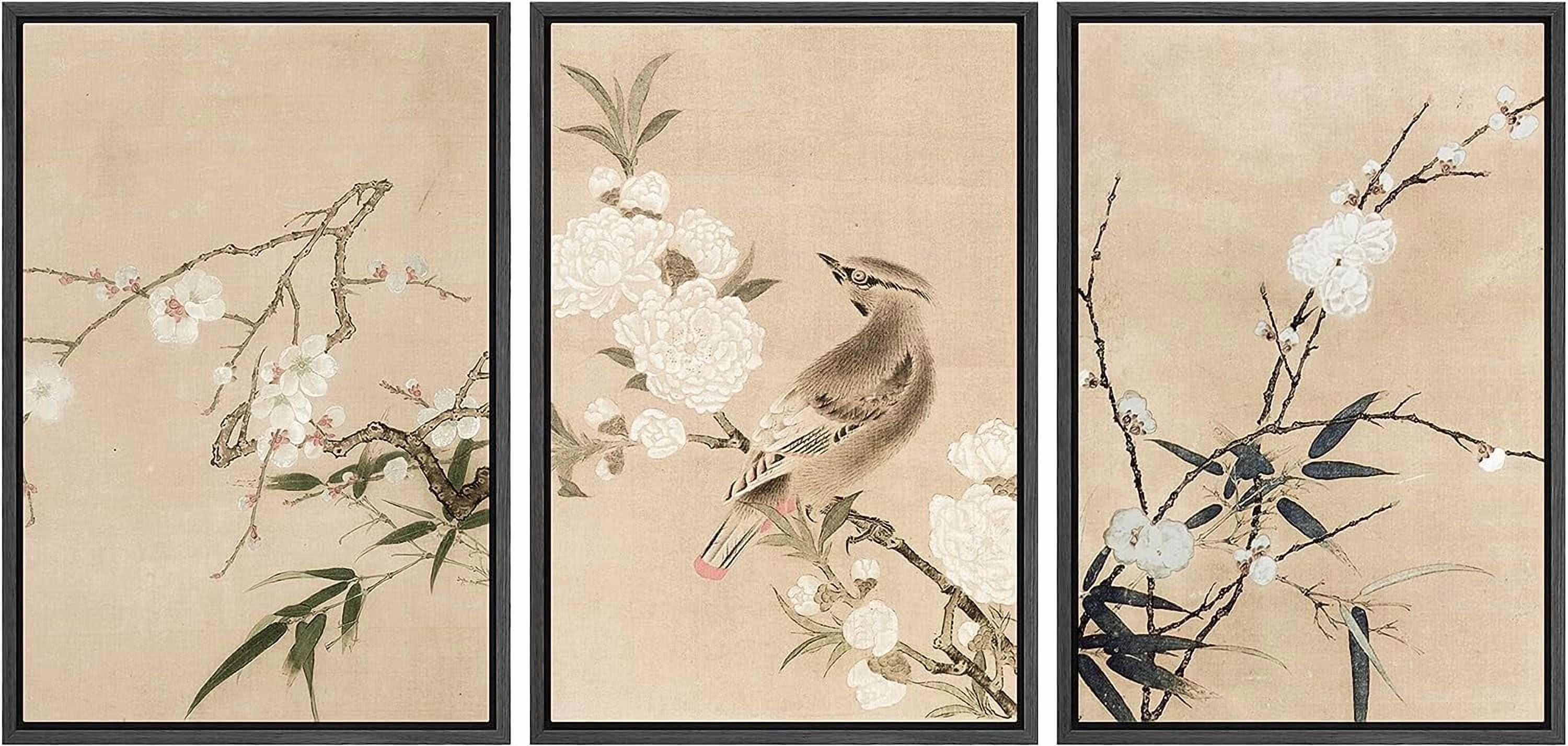 FCCUYE 3 Panel d Canvas Wall Art - The Magpie by Claude Monet - Giclee ...