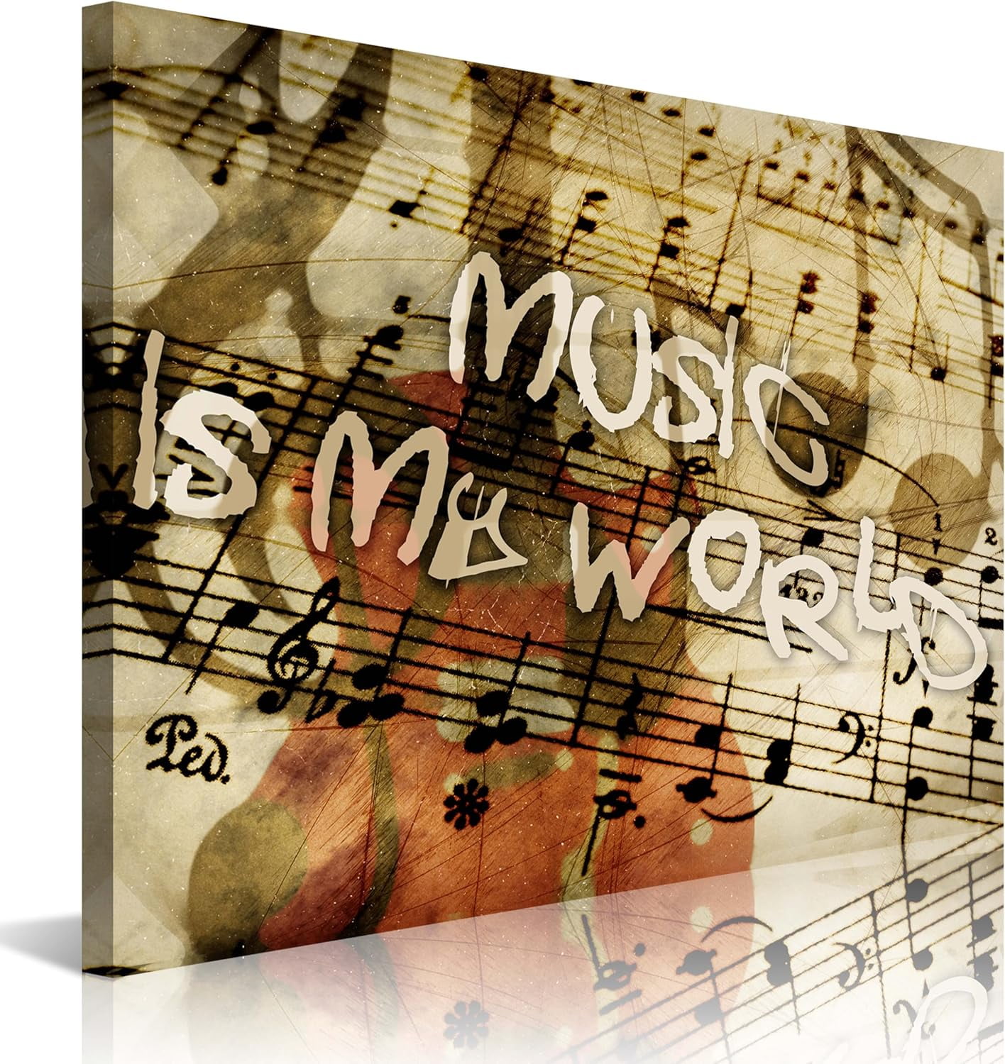 FCCUYE 3 Pcs Modern Music Themed Poster - Red Rose and Violin Art Decor ...