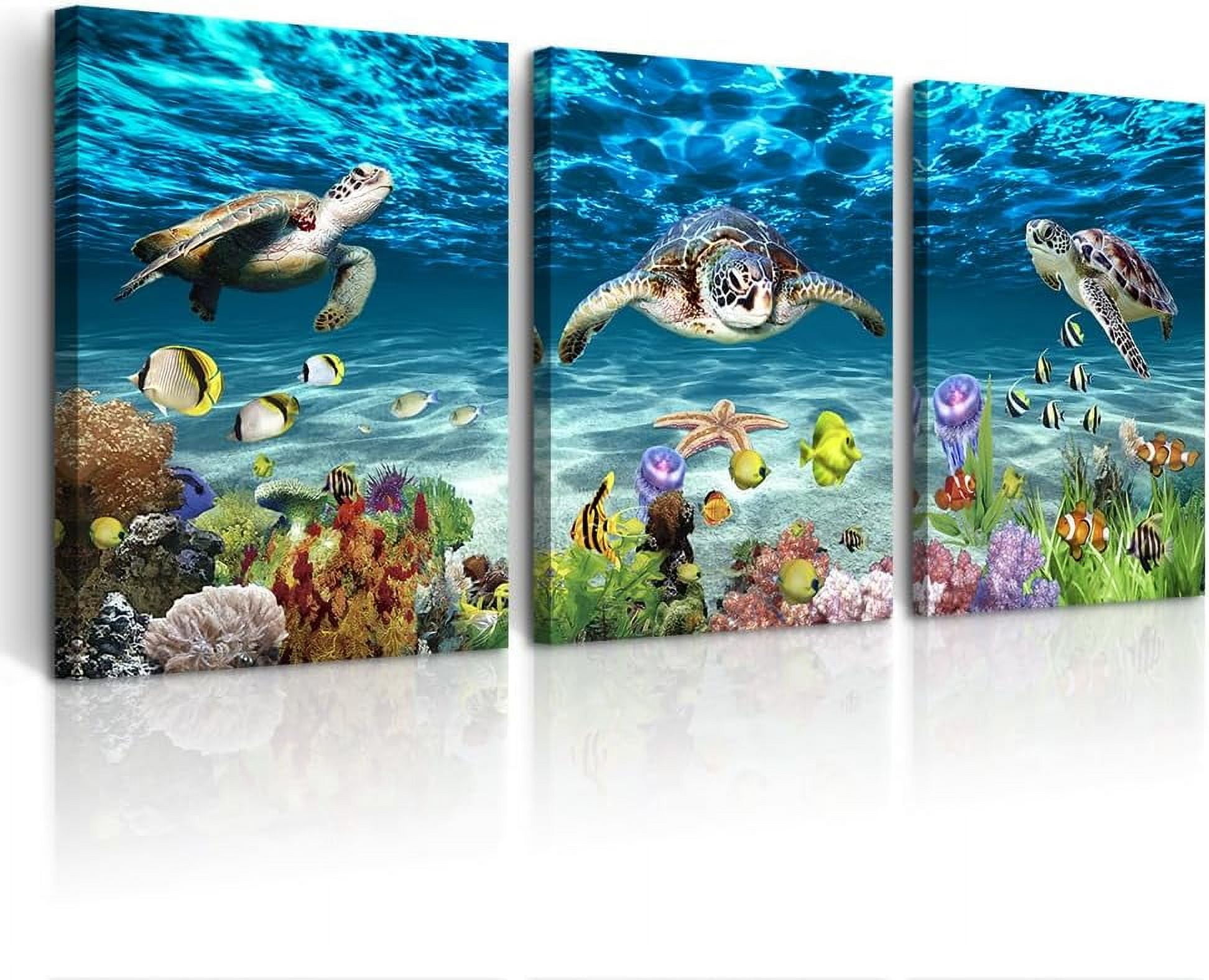 FCCUYE 3 Piece Canvas Wall Art For Living Room Modern Wall Decor For ...