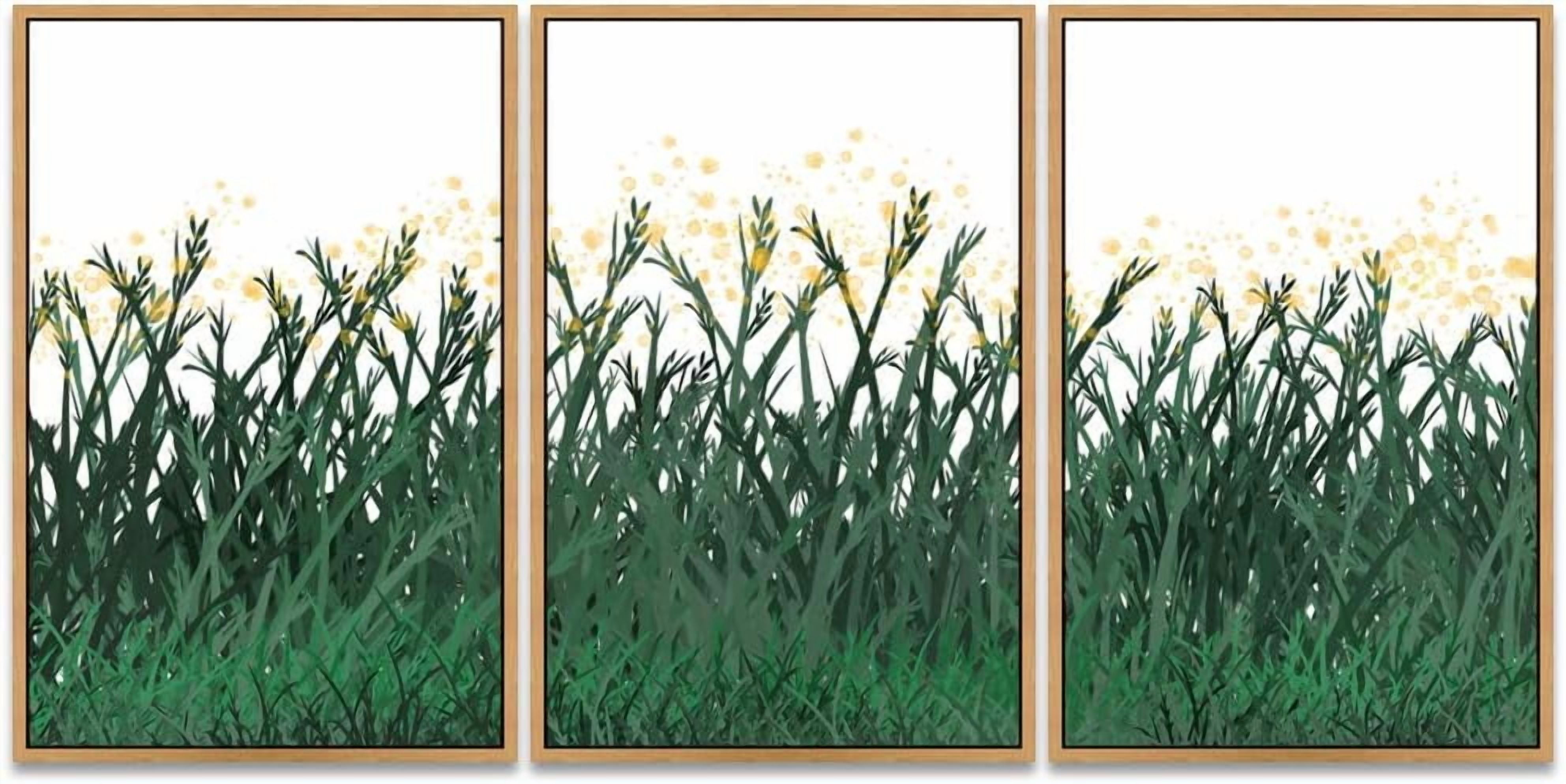 FCCUYE 3 Piece d Canvas Wall Art City Covered with Snow Canvas Prints ...