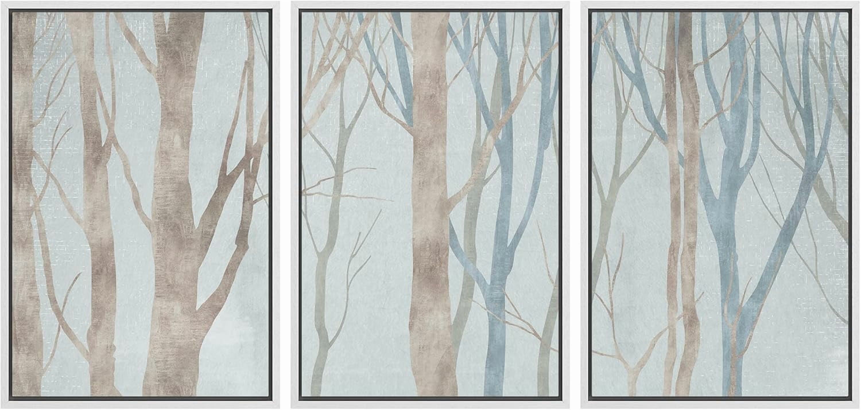 FCCUYE 3 Piece d Canvas Wall Art Mountain Covered with Snow Canvas ...