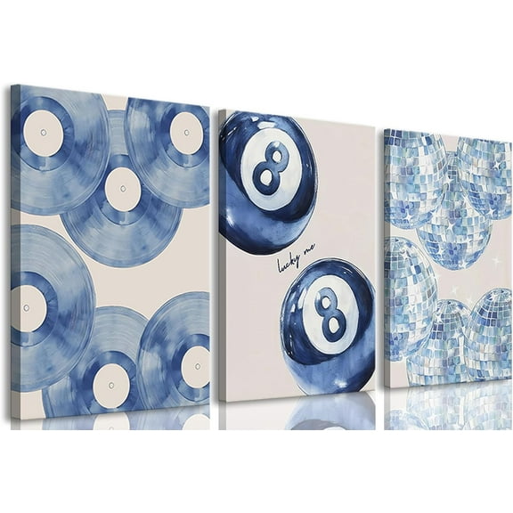 Checkered Stars Poster Cute 4Th Of July Art Trendy Red White Blue Wall ...