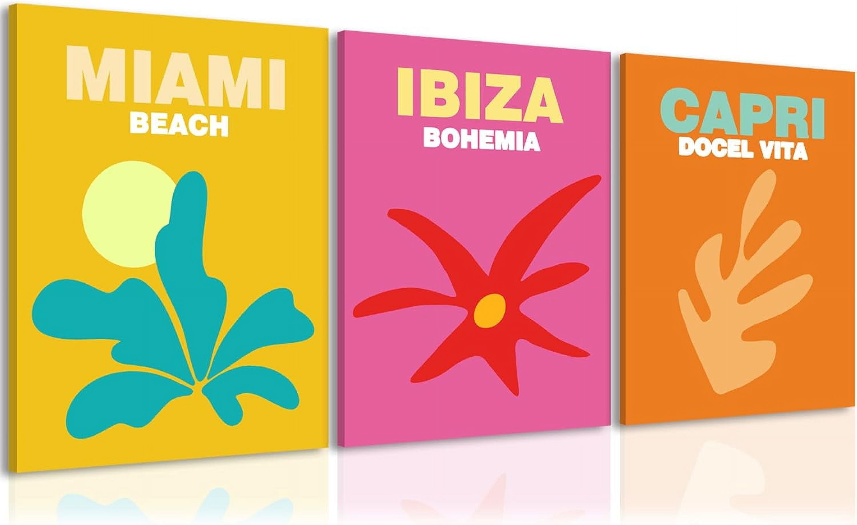 FCCUYE Blue Matisse Flower Poster Set of 3 Boho Henri Matisse Light ...