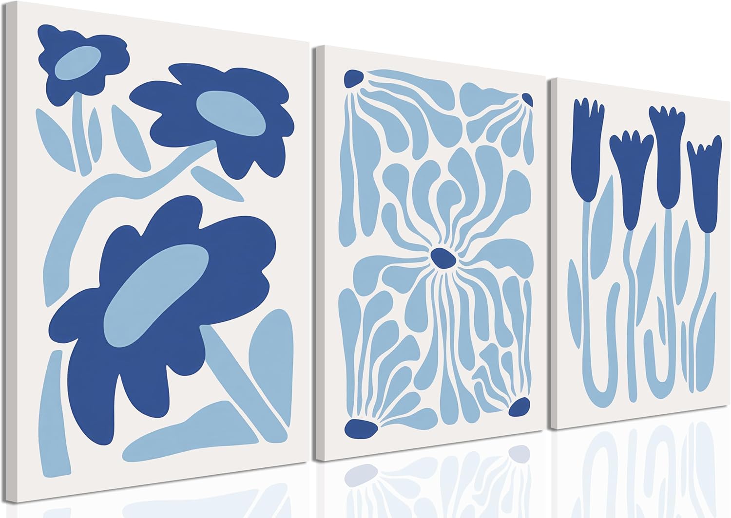 FCCUYE Blue Matisse Flower Poster Set of 3 Boho Henri Matisse Light ...