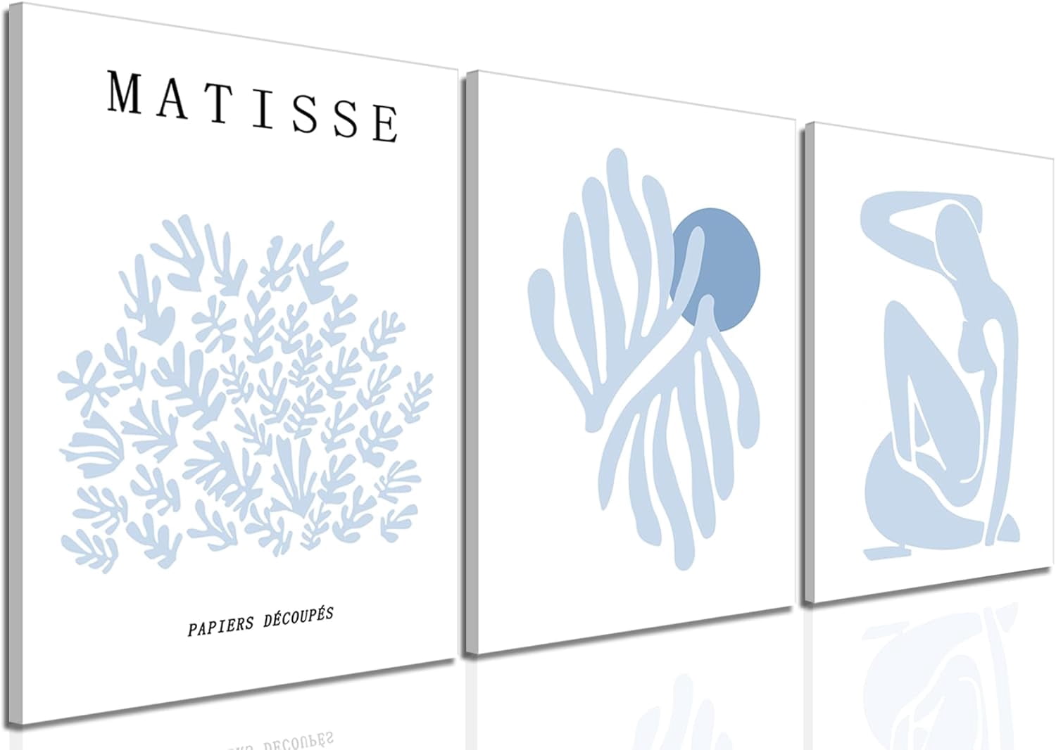 FCCUYE Blue Matisse Flower Poster Set of 3 Boho Henri Matisse Light ...