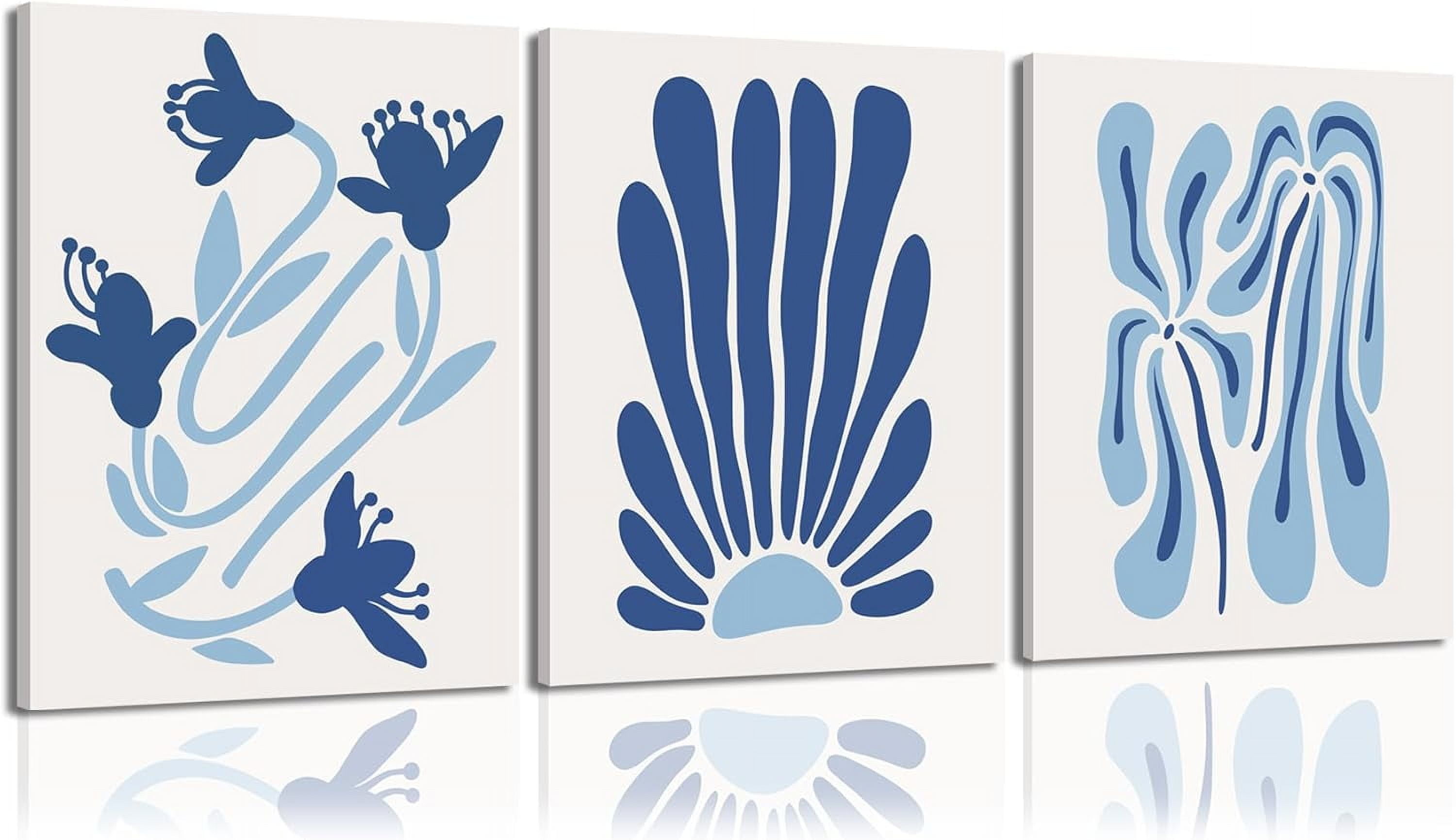 FCCUYE Blue Matisse Flower Poster Set of 3 Boho Henri Matisse Light ...