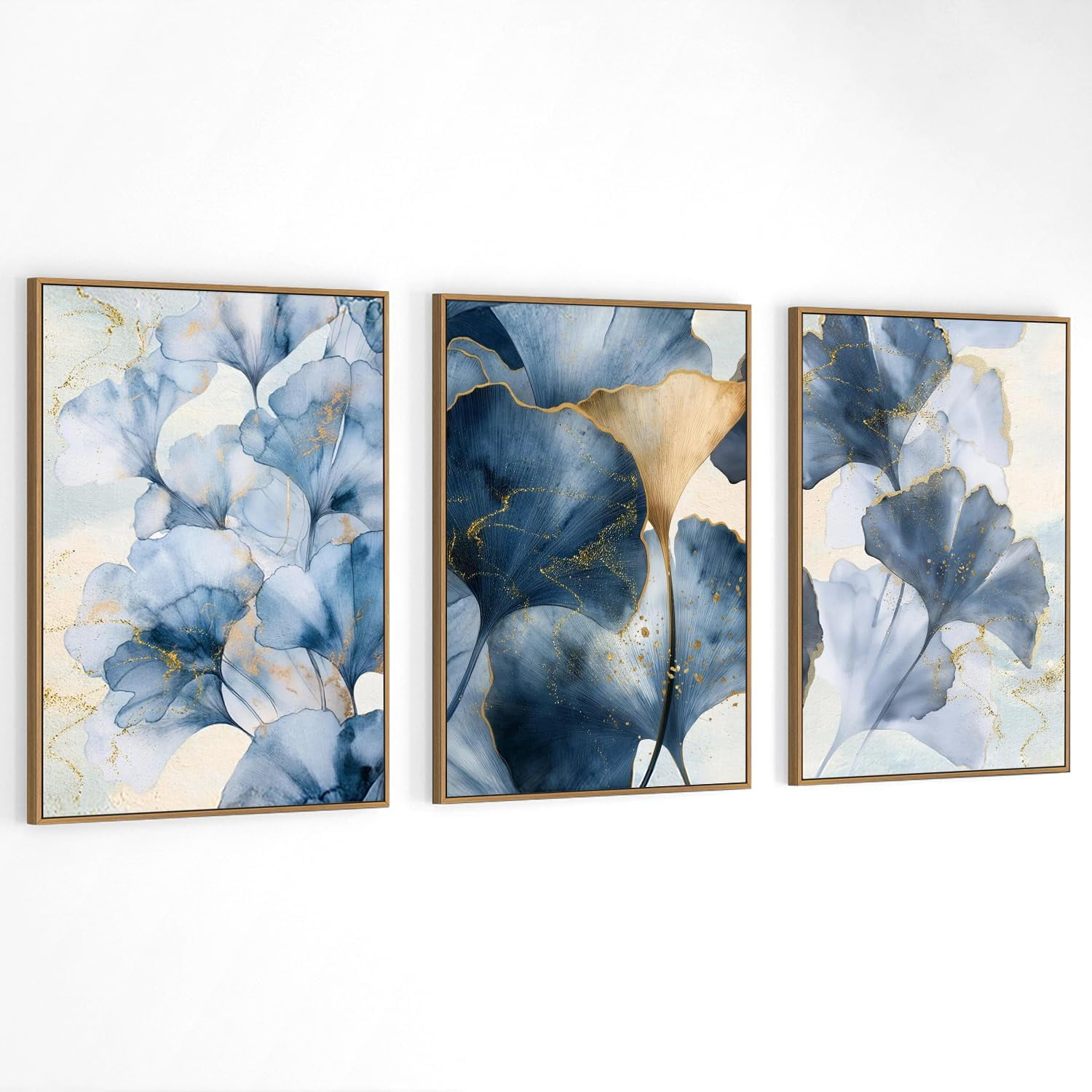 FCCUYE Boho Sage Green Neutral Botanical Wall Art Set of 3,Farmhouse ...