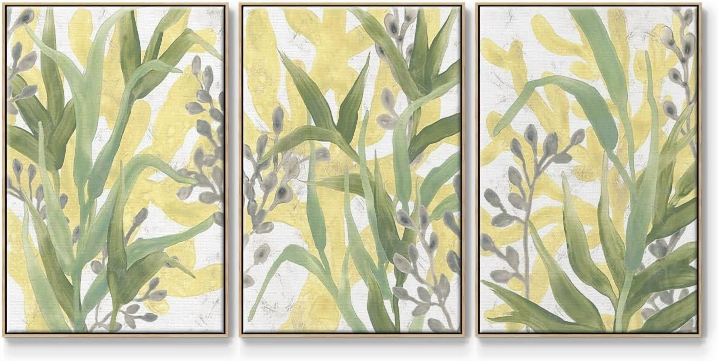 FCCUYE Canvas 3 Piece Wall Art Home Paintings & Prints White Abstract ...