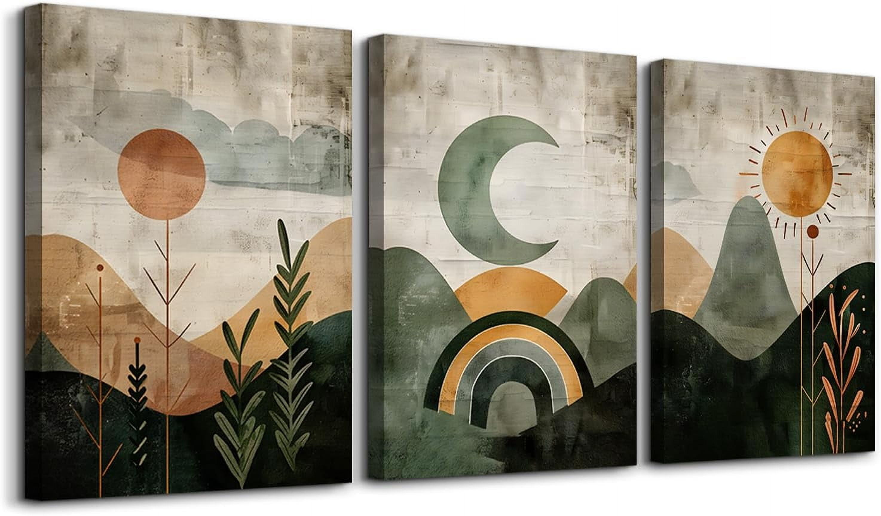 FCCUYE Canvas Prints Art 3 Piece Abstract Wall Art For Living Room ...