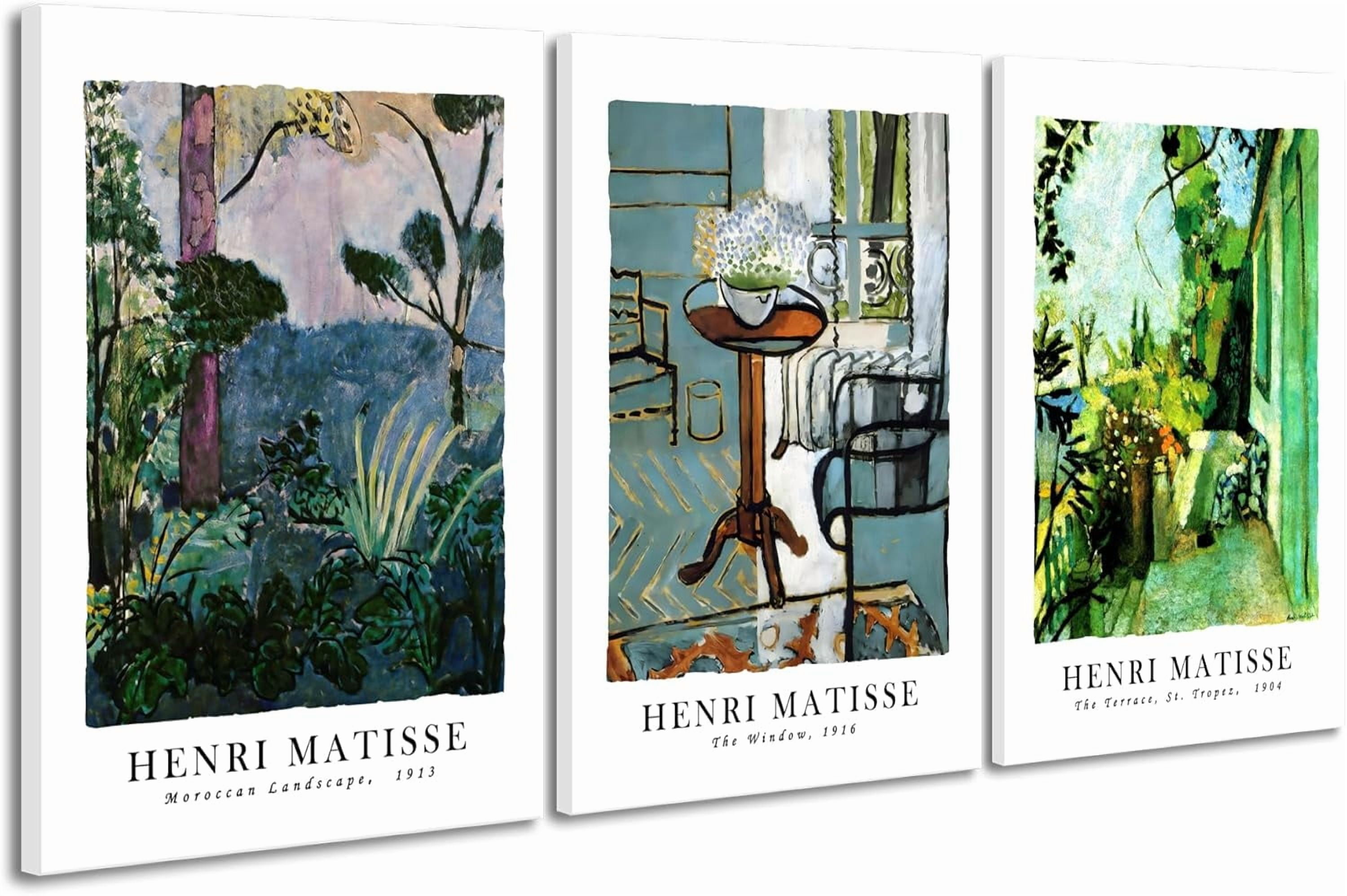 FCCUYE Canvas Wall Art Set of 3 Henri Matisse Aesthetic Posters The ...