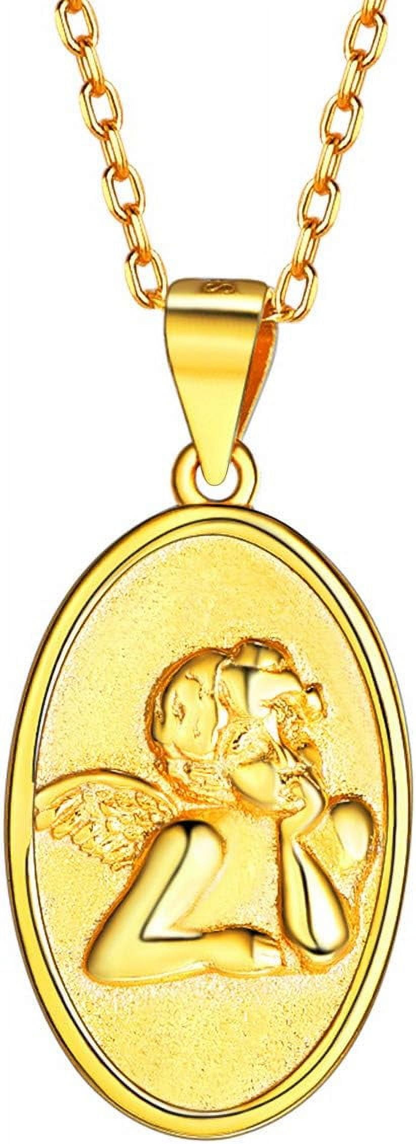 FCCUYE Coin Necklace Sterling Silver Vintage Round Circle Disc Dainty Coin Pendant Necklaces for ...