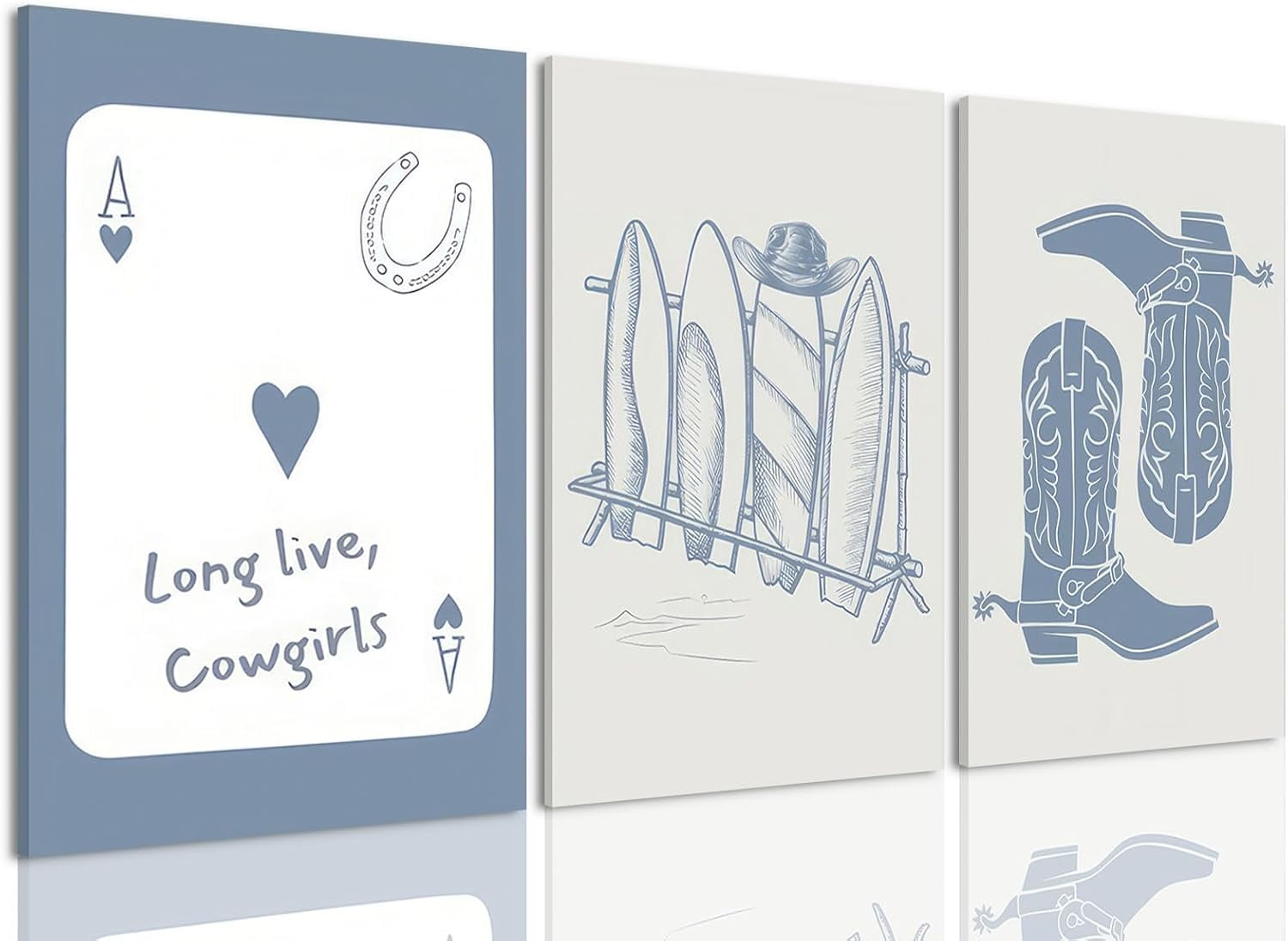 FCCUYE Coquette Bow Wall Decor Aesthetic, Pink Canvas Wall Art Set ...