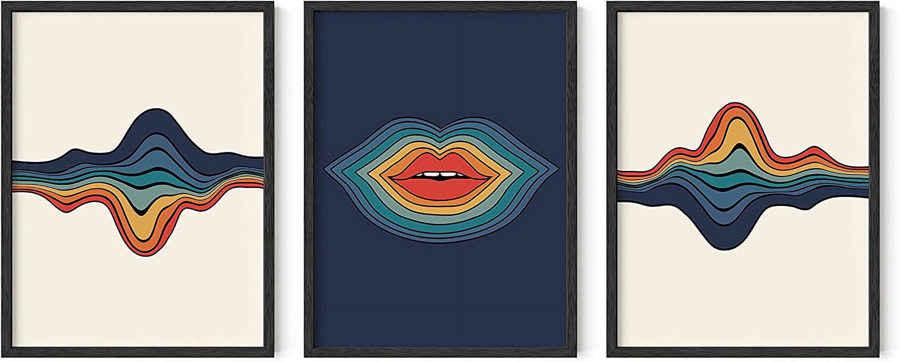 FCCUYE Purple Wall Art Decor Set of 3, Fashion Wall Art, Wall Prints ...