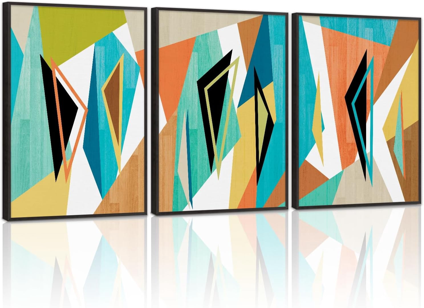 FCCUYE Southwest Wall Decor Cactus Pictures Wall Art Set of 3(12”X16 ...