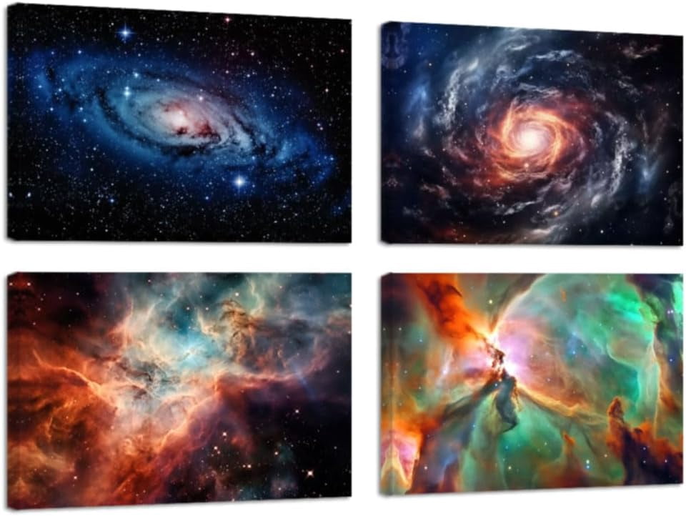 FCCUYE Space Wall Art Decor Universe Starry Sky Fantastic Nebula Galaxy ...