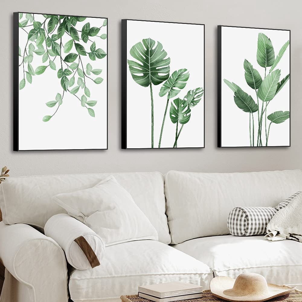 FCCUYE Wall Art 3 Pieces Of Framed Decorative Paintings Abstract Simple ...