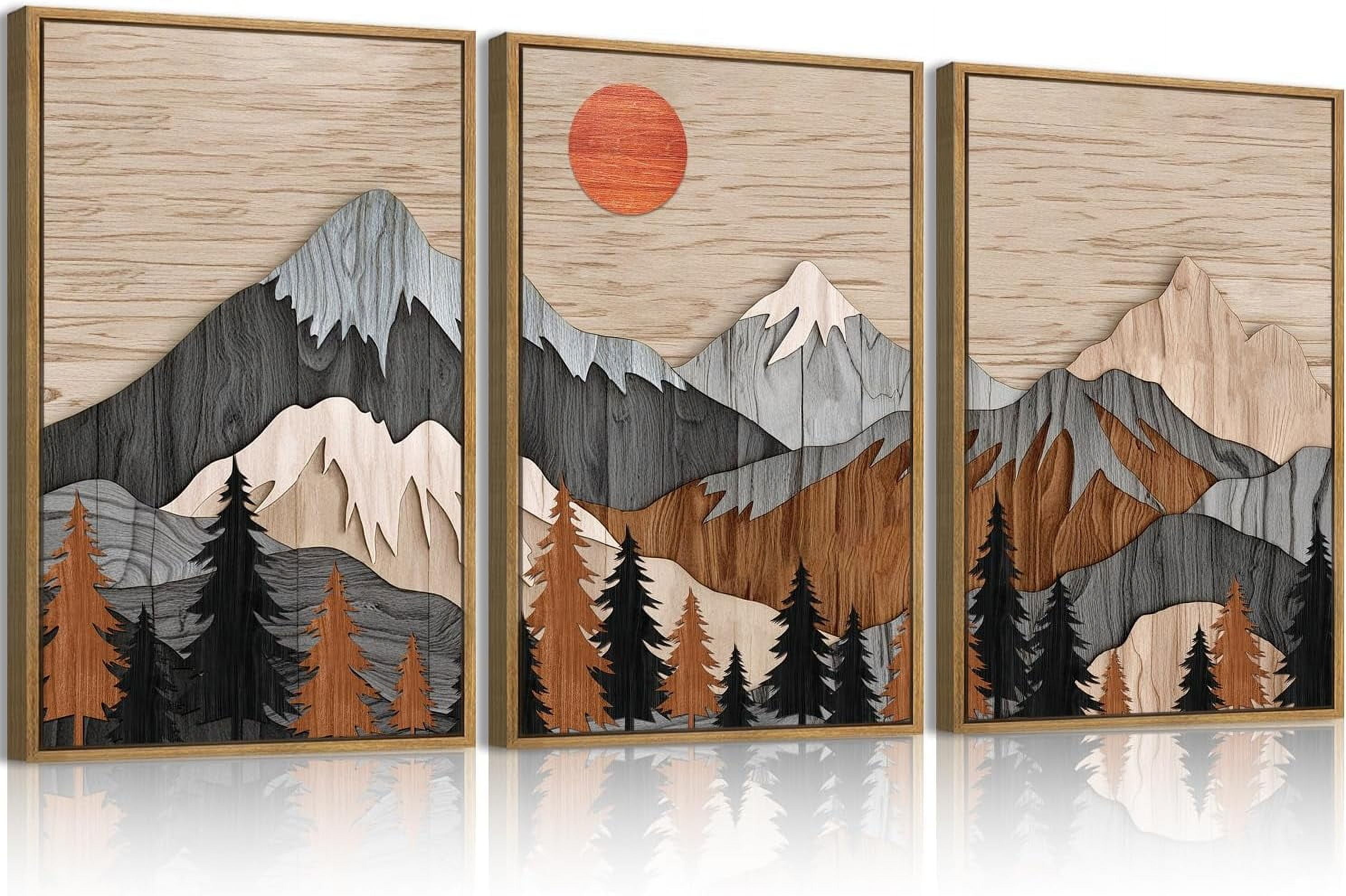 FCCUYE d Neutral Tree Canvas Wall Art 24 * 36 Inch Large Forest Bird ...