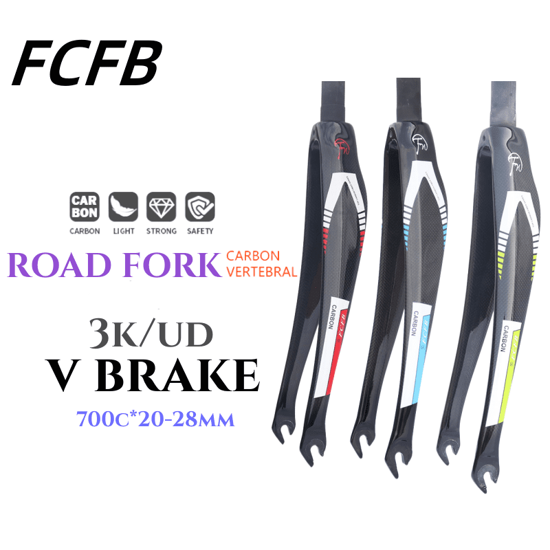 FCFB FW ud/3K carbon fiber road bike fork/carbon fibre forks/carbon ...