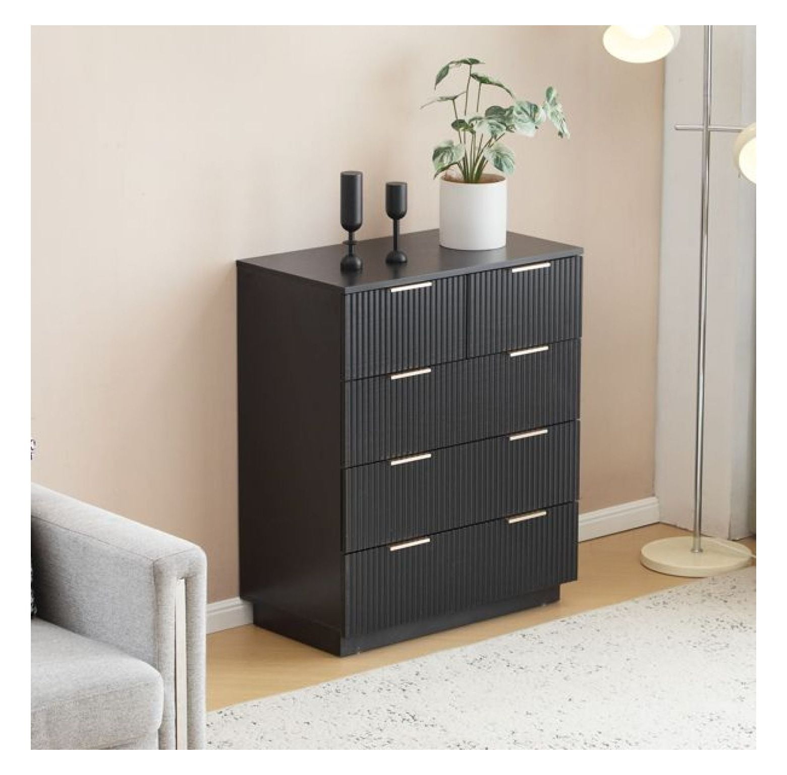 FCH Black P2 Particle Board and Density Board 724194cm Wavy Pattern ...