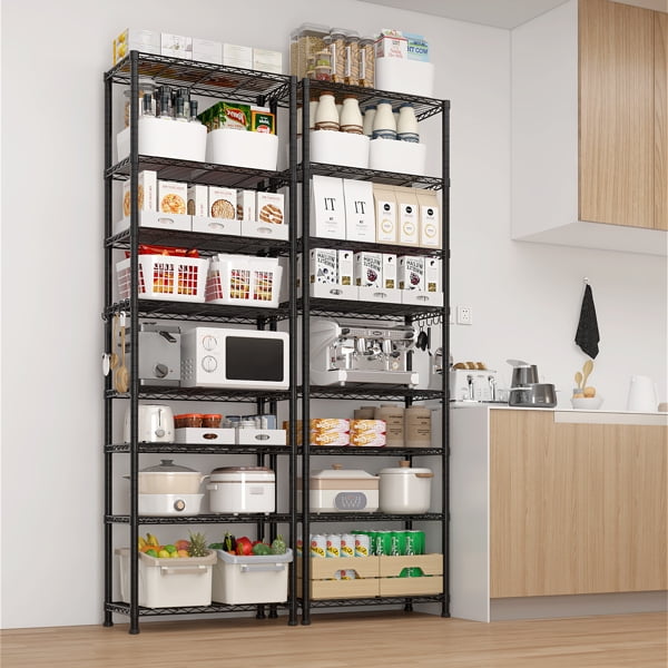 FCH eight segmented display rack with M8 adjustable feet, 4 S-hooks for ...