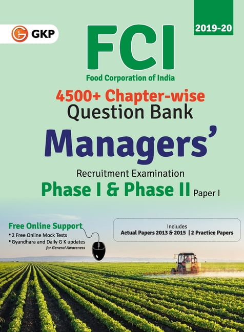 FCI Manager Phase I & Phase II (Paper 1) - Chapterwise Question Bank ...