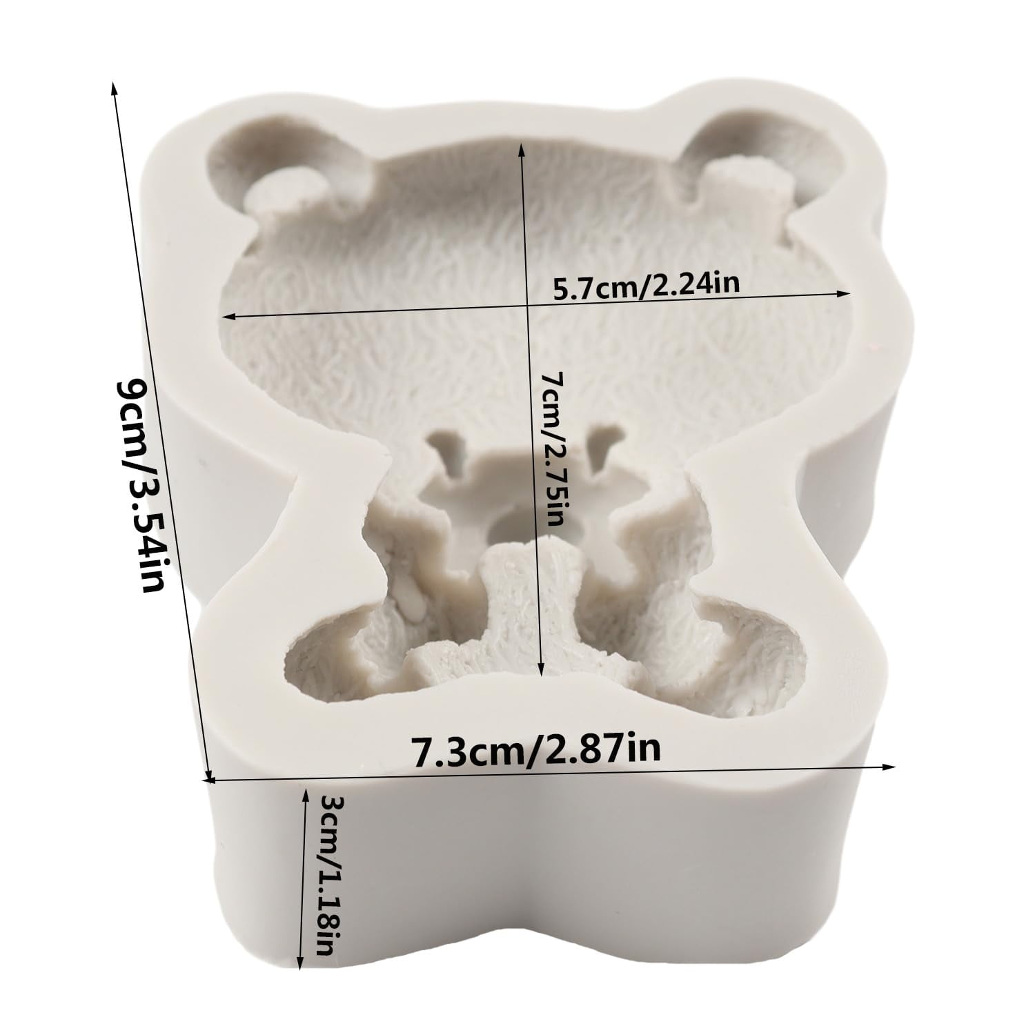 FCKEMLDS Bear Silicone AJH3 Fondant Molds Bear Candy Chocolate Mold for ...