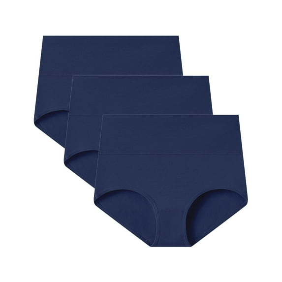 FCLoft Women's Cotton High Waist Briefs, Full Coverage Regular & Plus ...