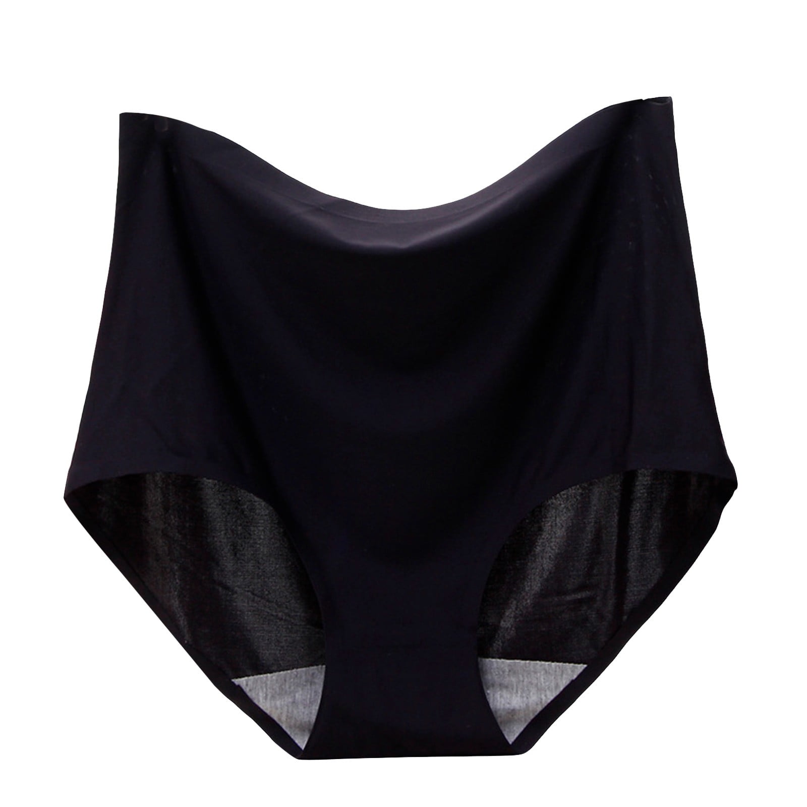 FCLoft Women's High Waist Briefs, Solid Color Breathable Microfiber Ice ...