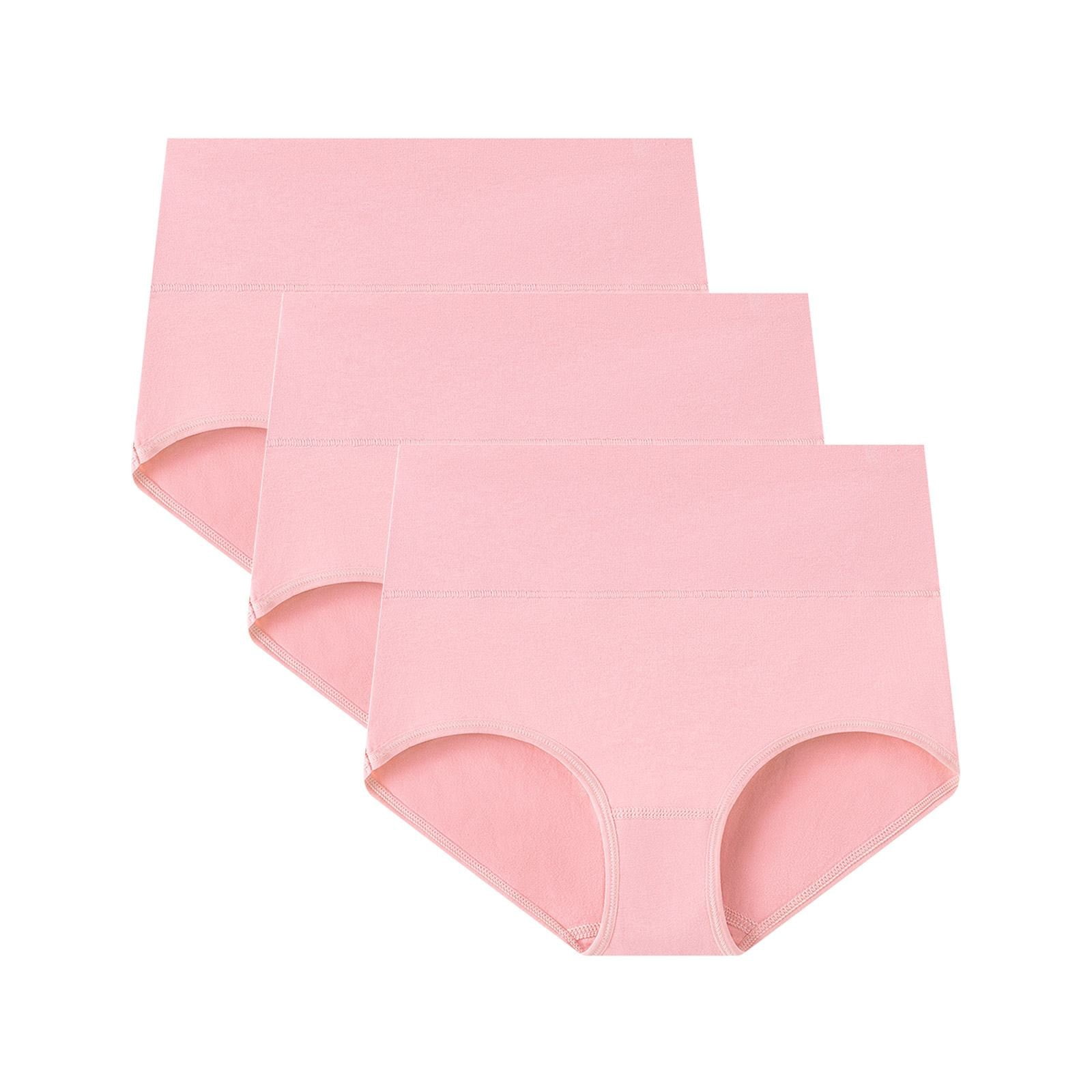 FCLoft Women's High Waist Full Coverage Briefs, Soft Cotton 3 Pack ...