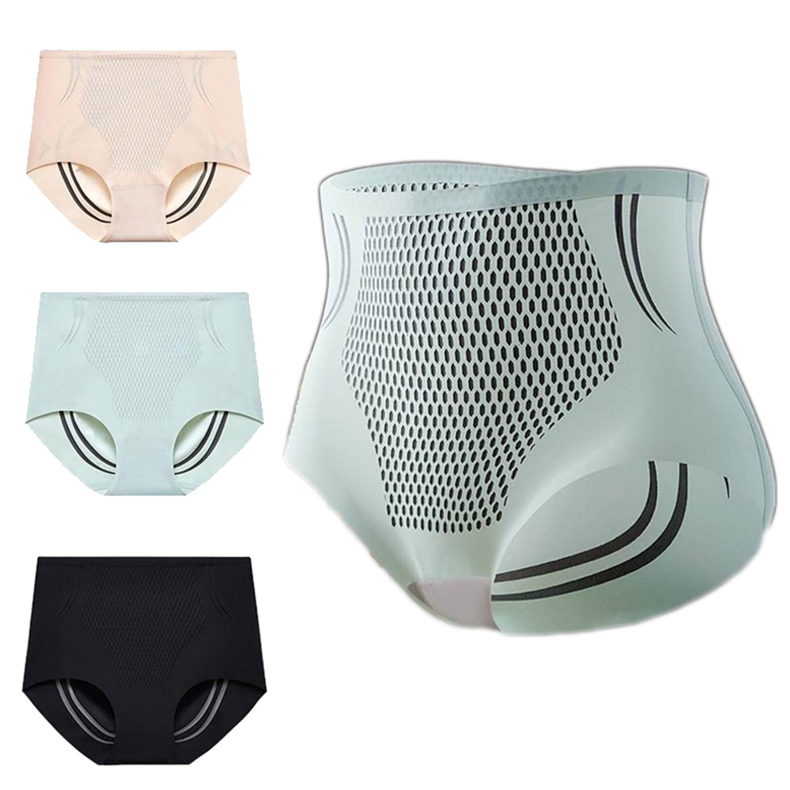 FCLoft Women's High Waist Girdle Pants, Seamless Belly Control Hip ...