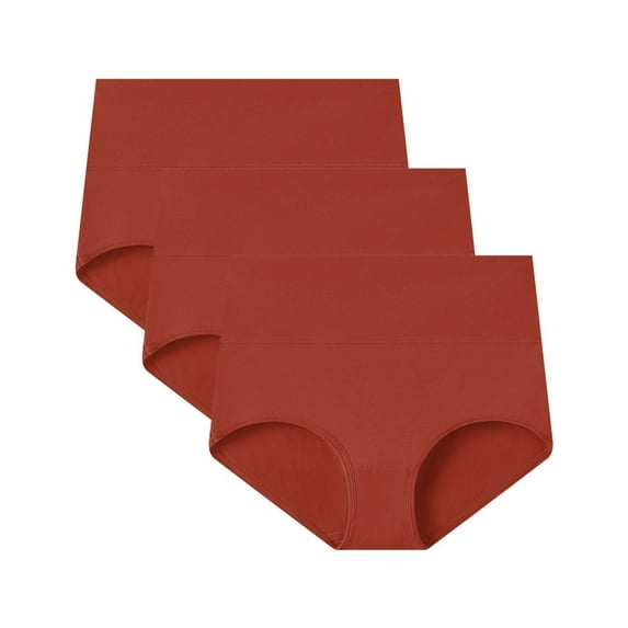 FCLoft Women's Soft Full Coverage Briefs, High Waist Cotton 3 Pack ...