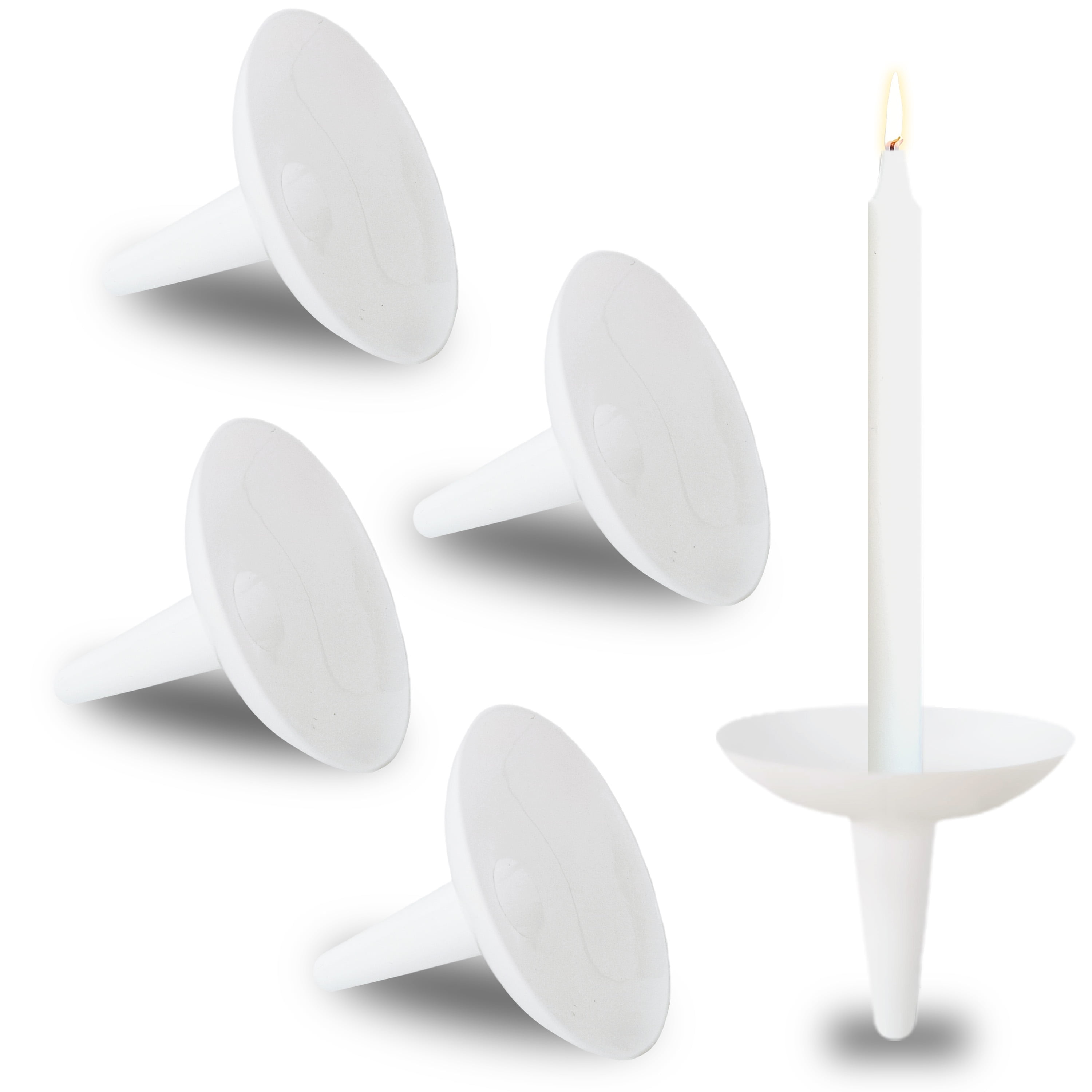 FCMSHAMD Candlelight Accessory Reusable Plastic Candle Holders for ...