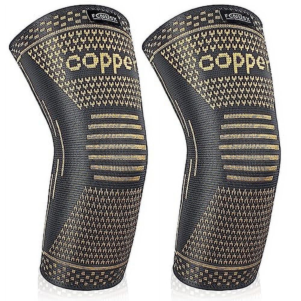 FCNUSX Copper Elbow Brace Compression Sleeve for Pain Relief Men ...