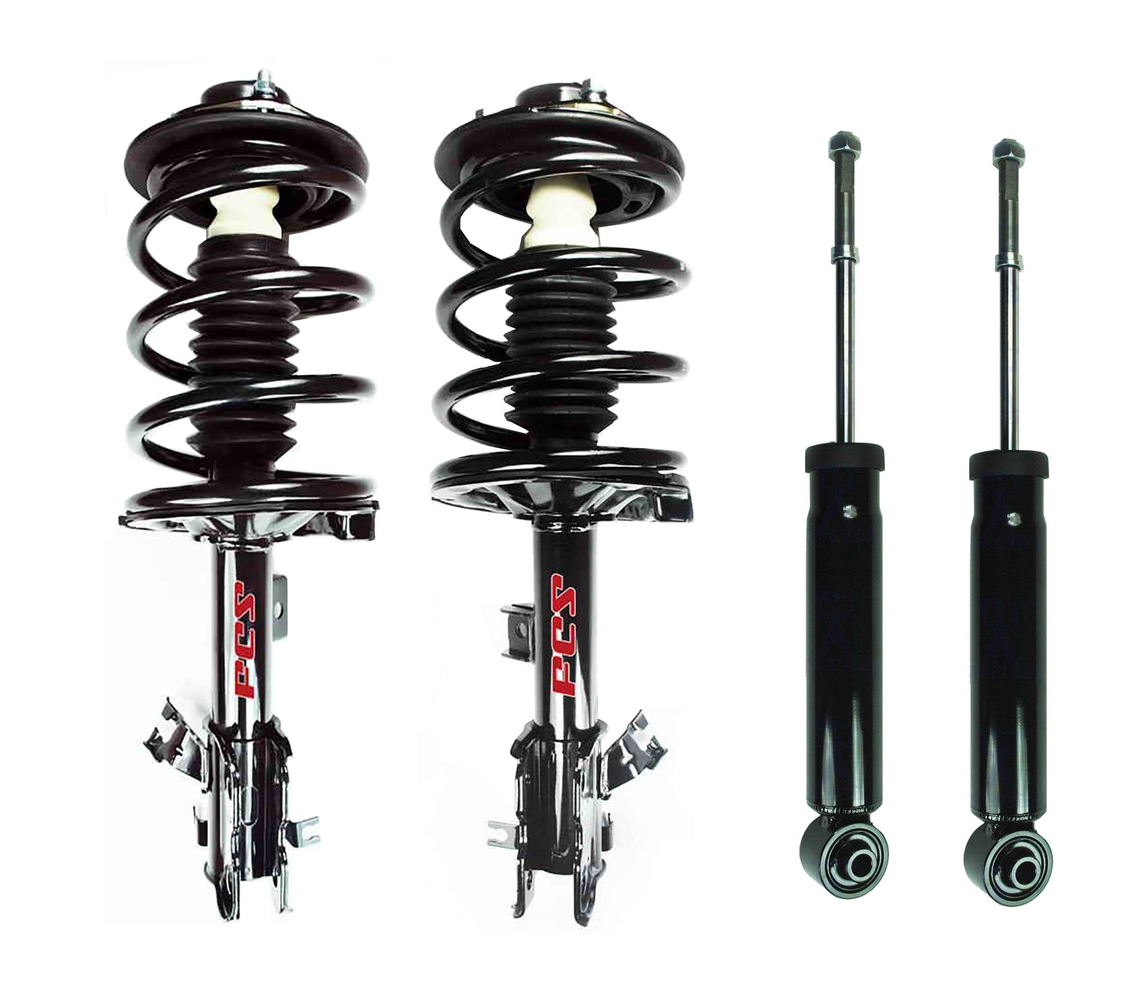 FCS Front Struts Coil Springs & Rear Shocks Kit For Nissan Quest S SE ...