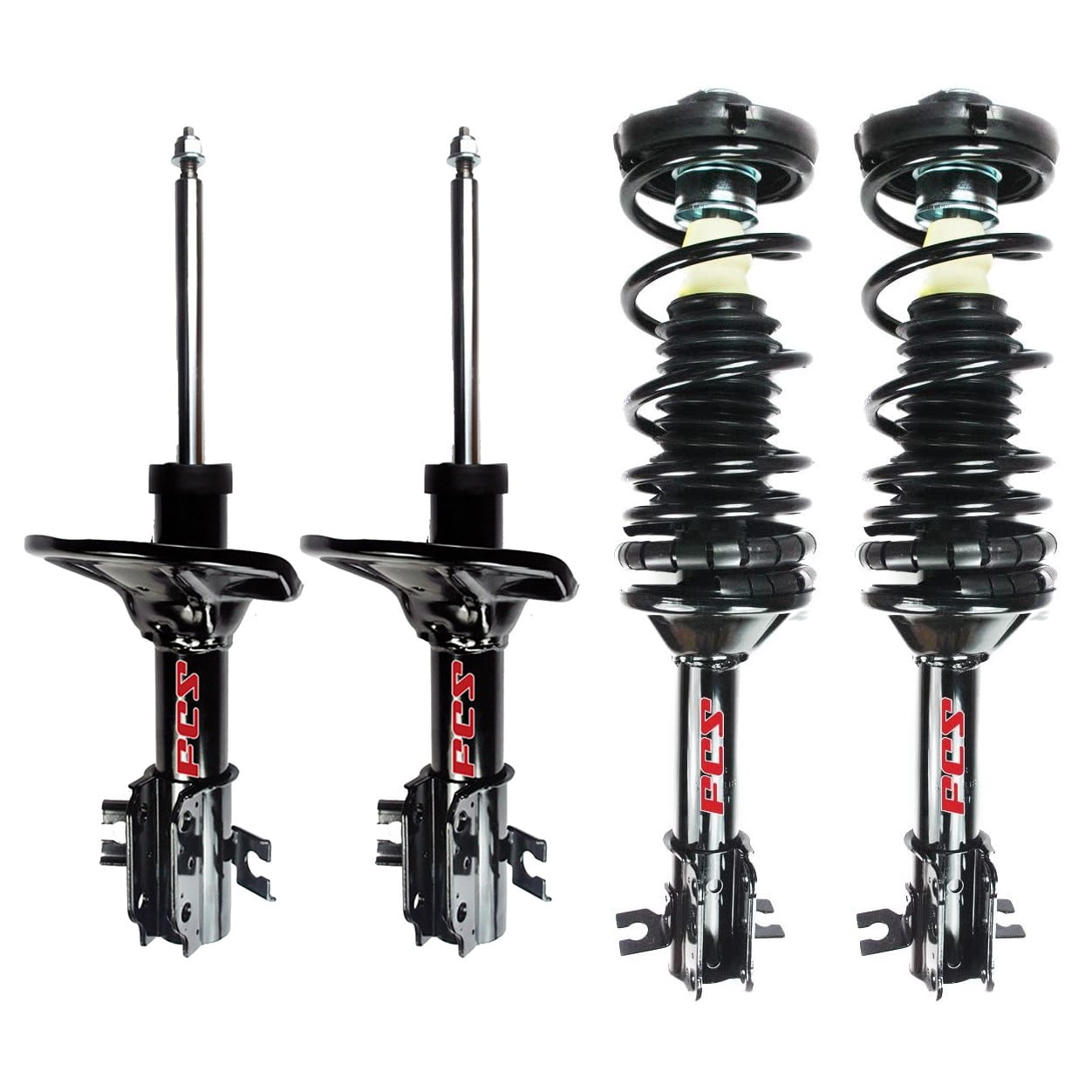 FCS Front and Rear Suspension Struts & Rear Coil Springs Kit For Ford ...