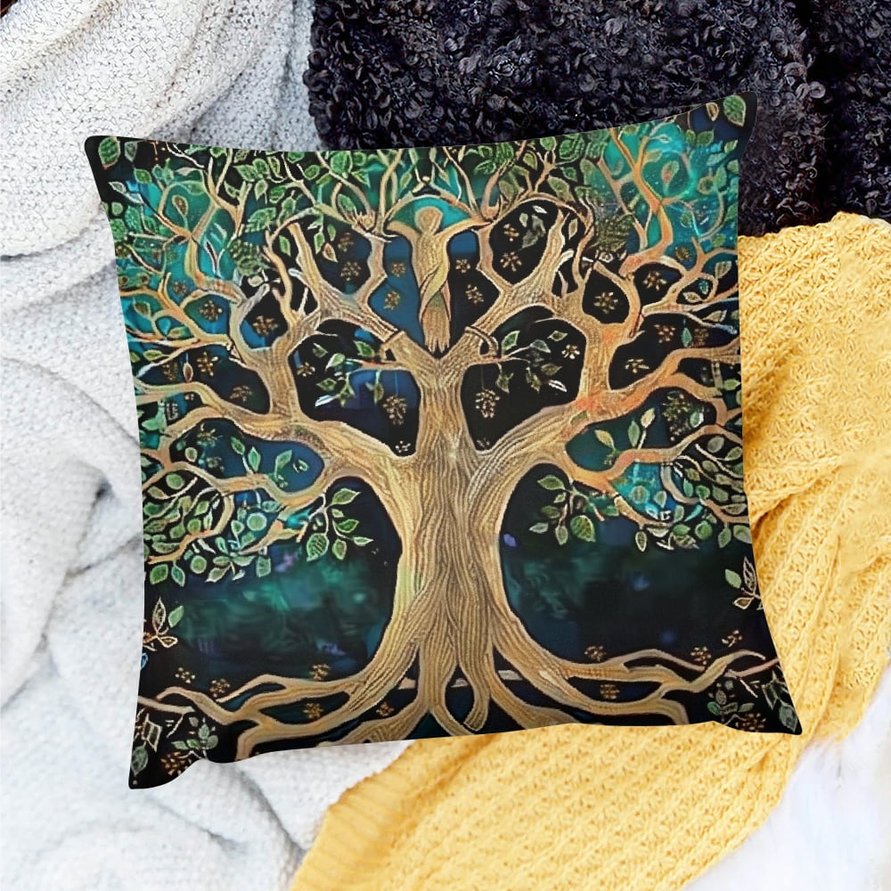 FCXZI Art Nouveau Linen Pillows Case Couch Decor for Home Sofa - Set of ...