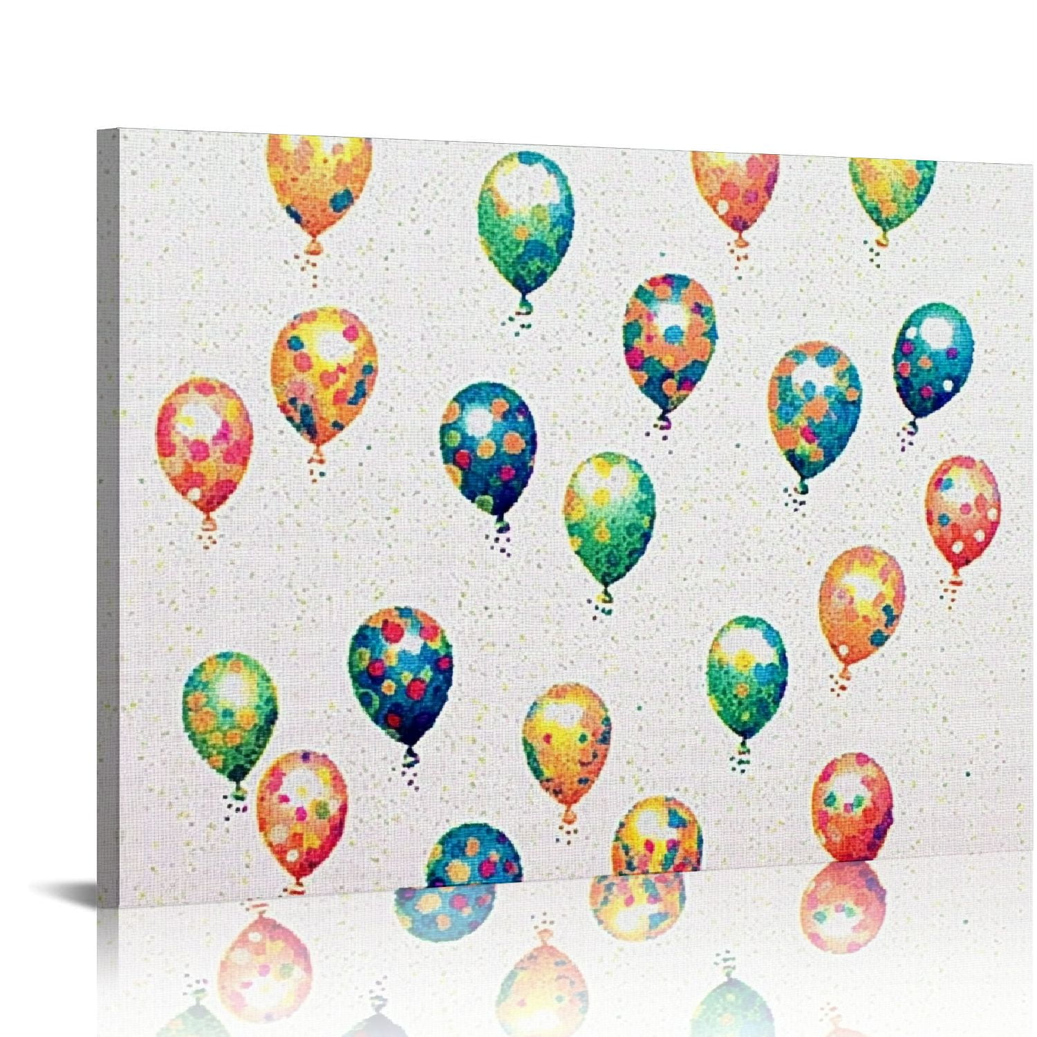 FCXZI Balloons Kinetic Pointillism Art Modern Canvas Prints Wall Decor ...
