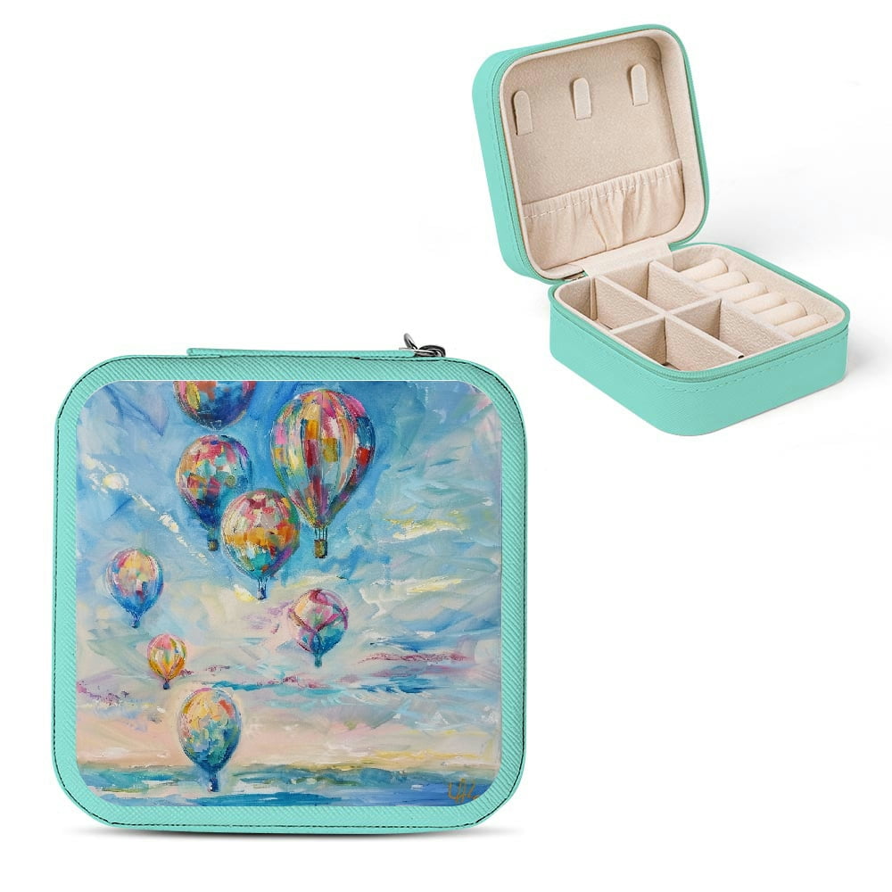 FCXZI Balloons Sky Water Travel Jewelry Case Organizer for Necklace ...