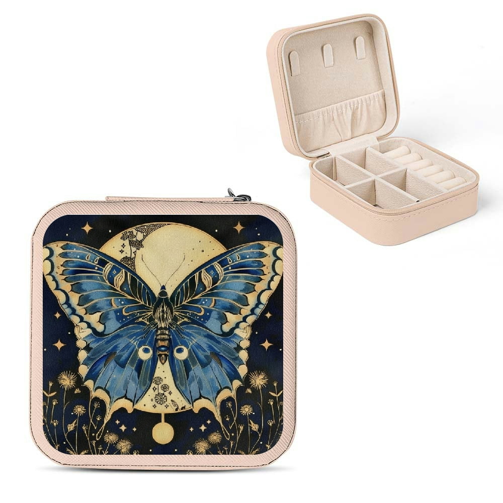 FCXZI Butterfly Stars Moon Jewelry Box for Necklace, Ring, Earring ...