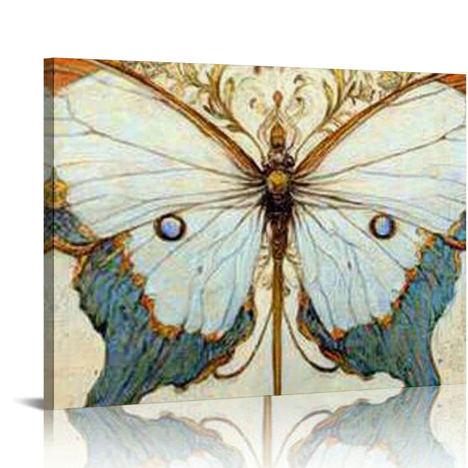 FCXZI Colorful Butterfly Wall Art Collage Kit Illustration Crystal ...