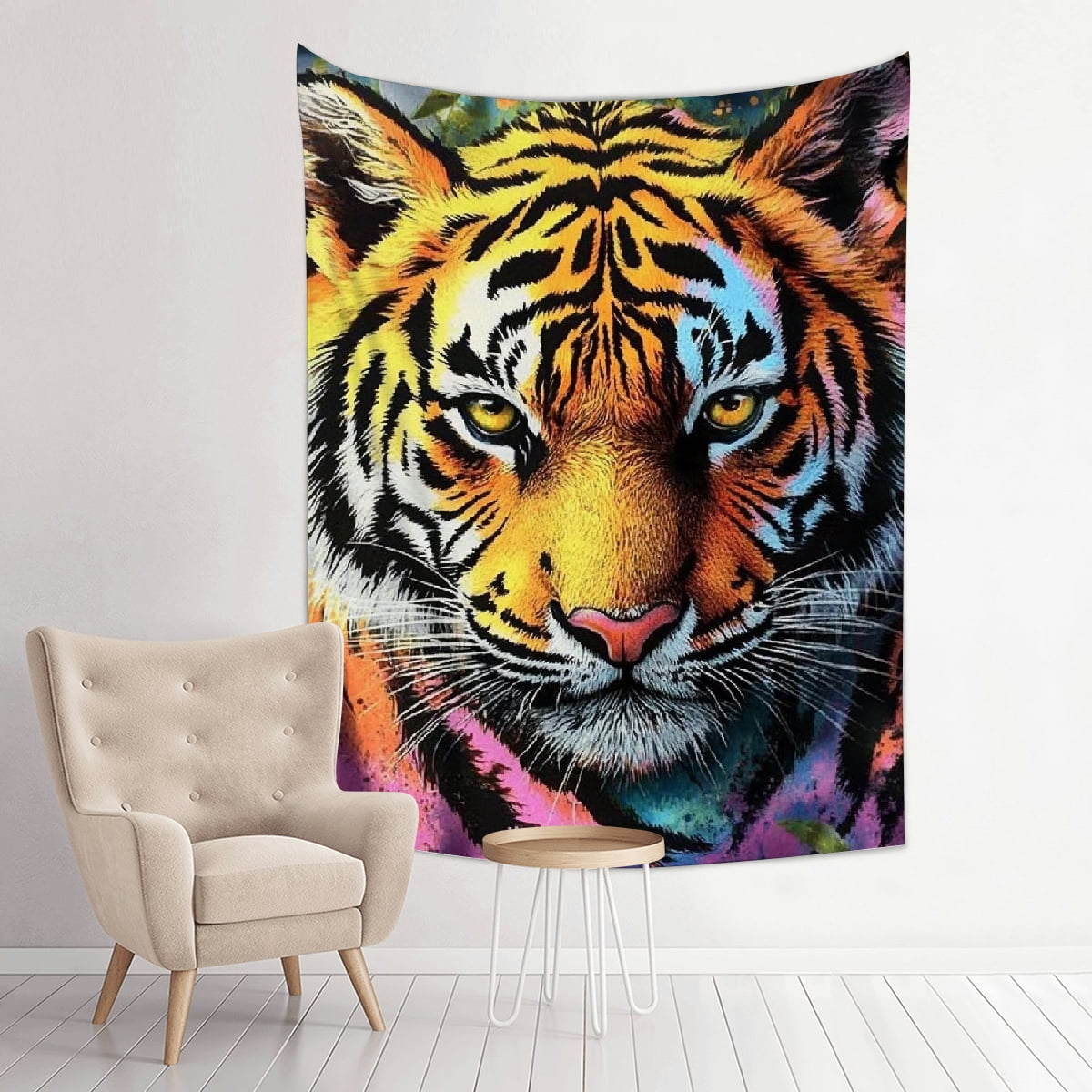 FCXZI Colorful Tiger Paint Tapestry Wall Art for Home Decoration 30 ...