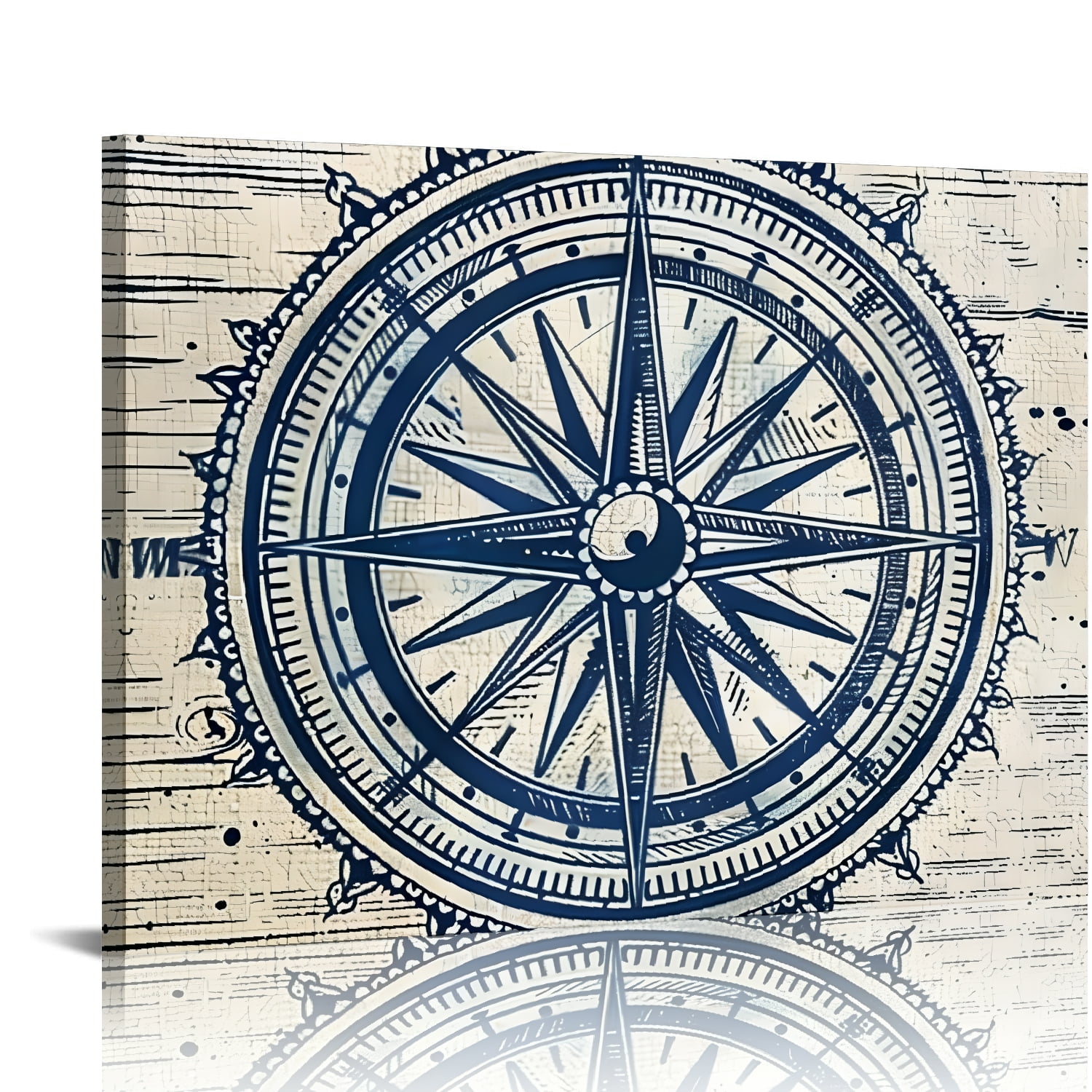 FCXZI Compass Wood Vintage Wall Decor for Bedroom Kitchen Bathroom ...
