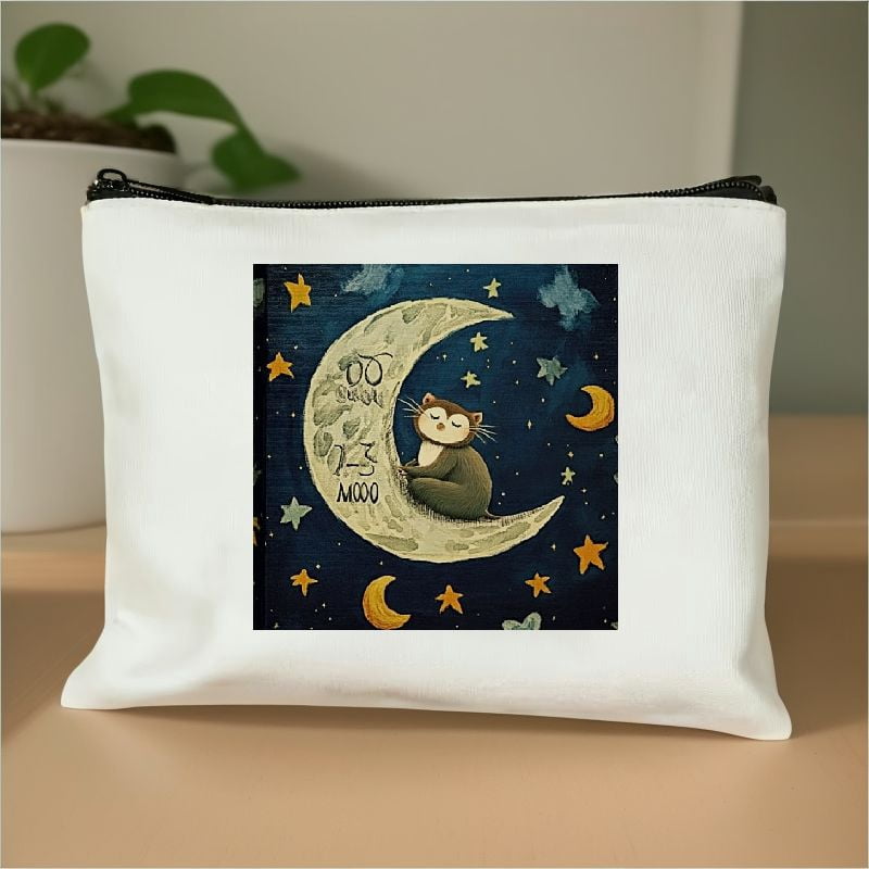 FCXZI Cute Sloth Makeup Bag Sleeping Sloth Pouch Zipper Cosmetic Pouch ...