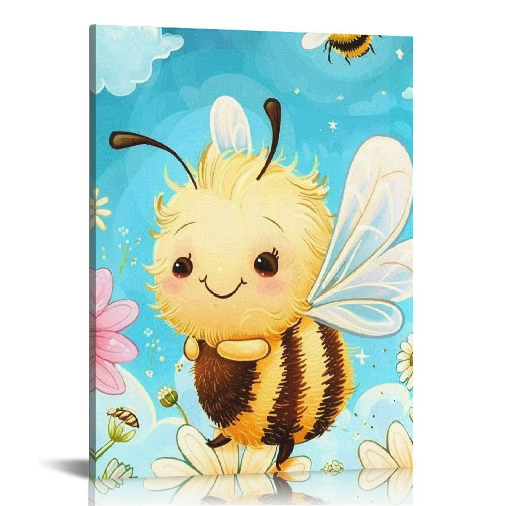 FCXZI Cute little bee cartoon Indoor art wall decoration home is ...