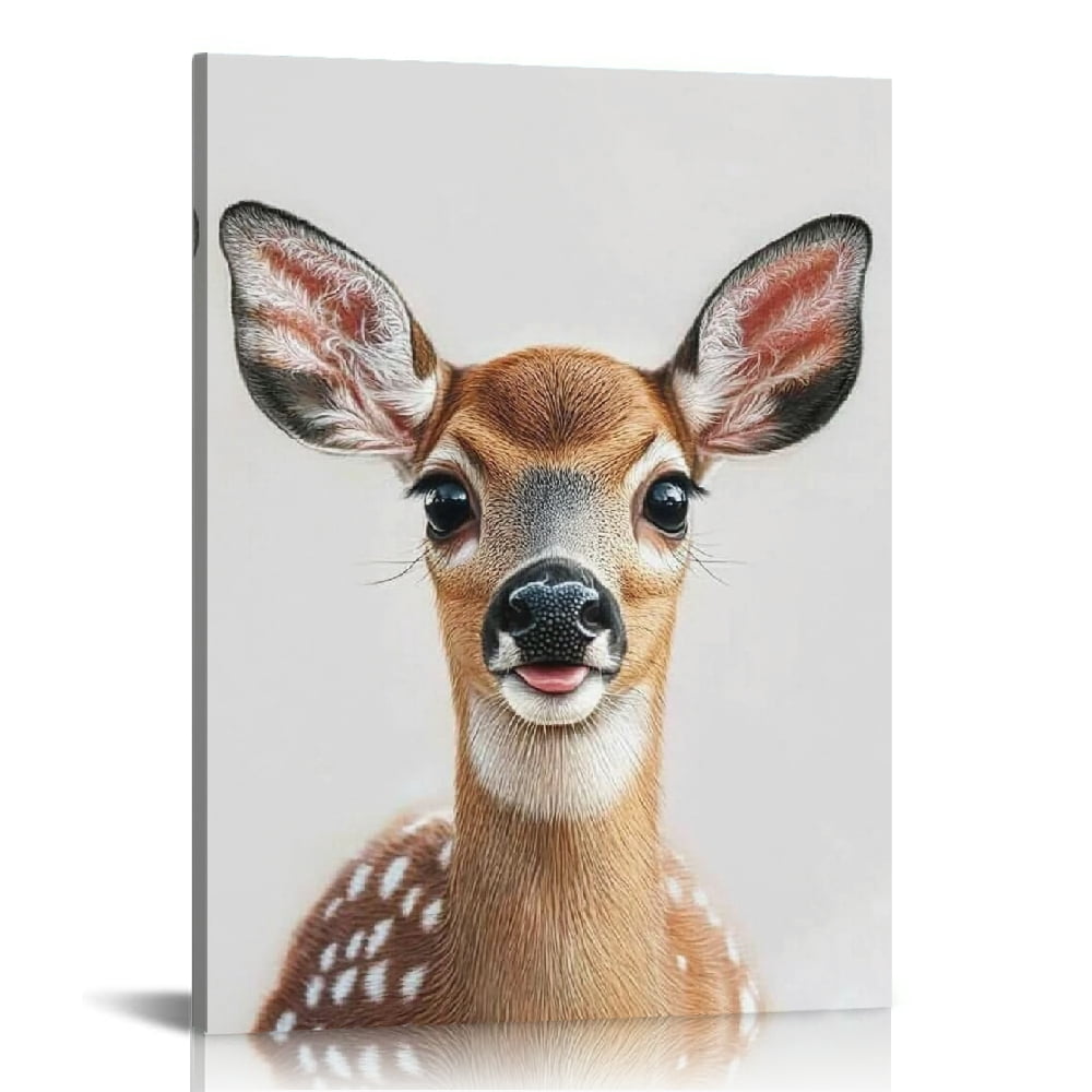 FCXZI Deer Canvas Print Wall Art Home Decor for Living Room Office ...