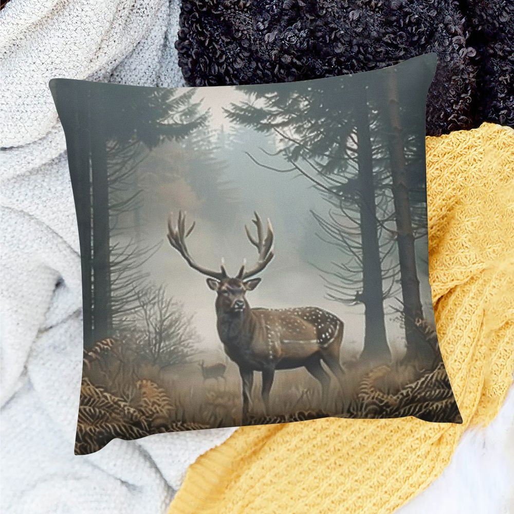 FCXZI Deer Hunting Throw Pillow Covers Hunter Themed Cushion Covers for ...