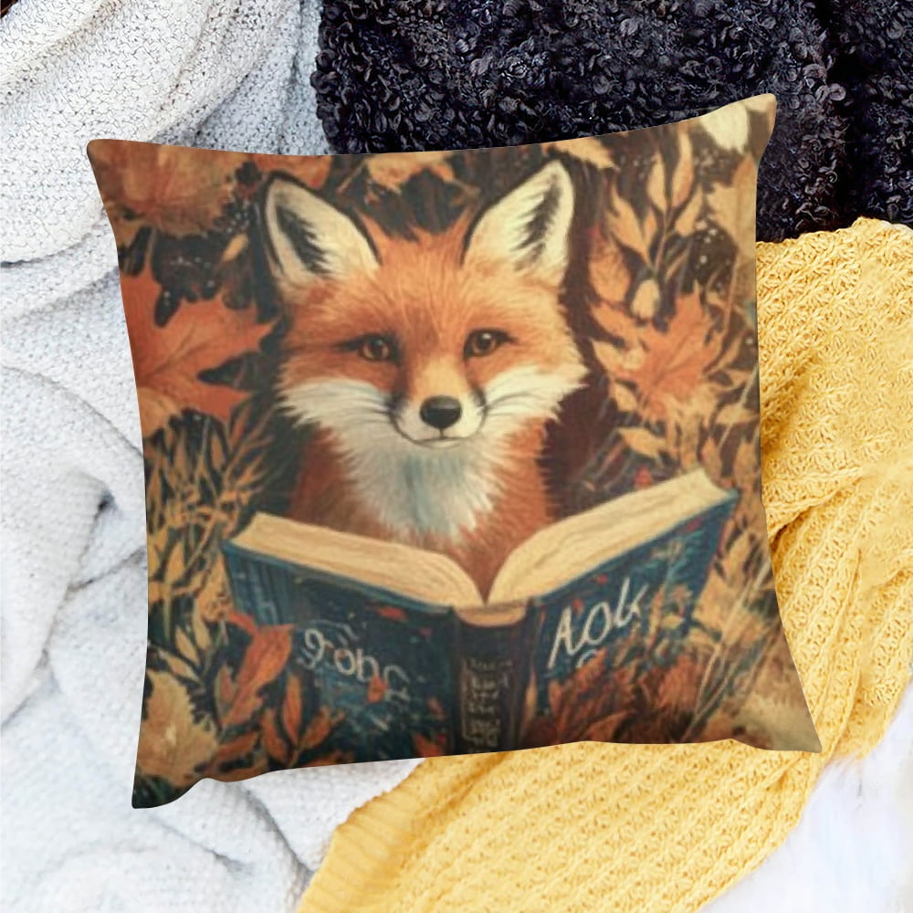 FCXZI Farmhouse Decor Fox Party Supplies for Home Sofa Couch Linen 100% ...
