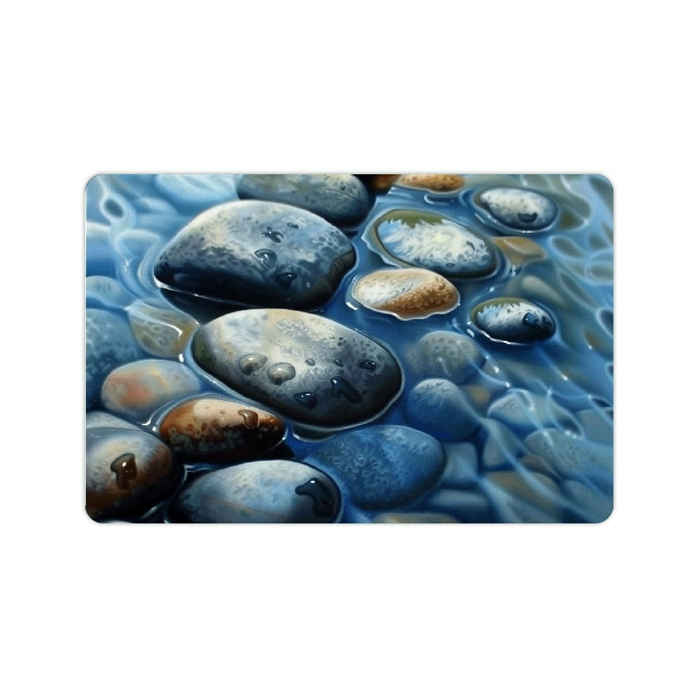 FCXZI Fast Absorption Diatom Mud Bath Mat for Home - Rocks Water ...