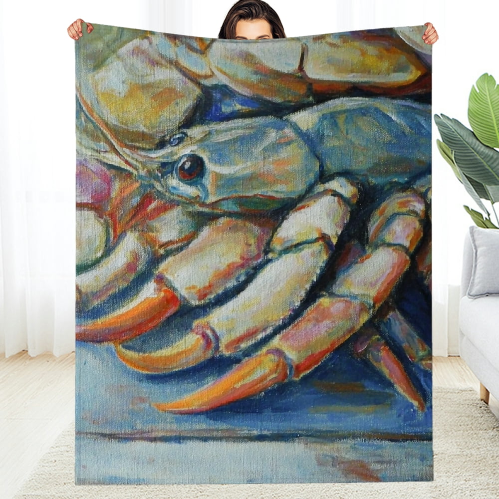 FCXZI Fish Crab Fuzzy Fluffy Soft Cozy Blanket - Multi-Purpose Gift 60 ...