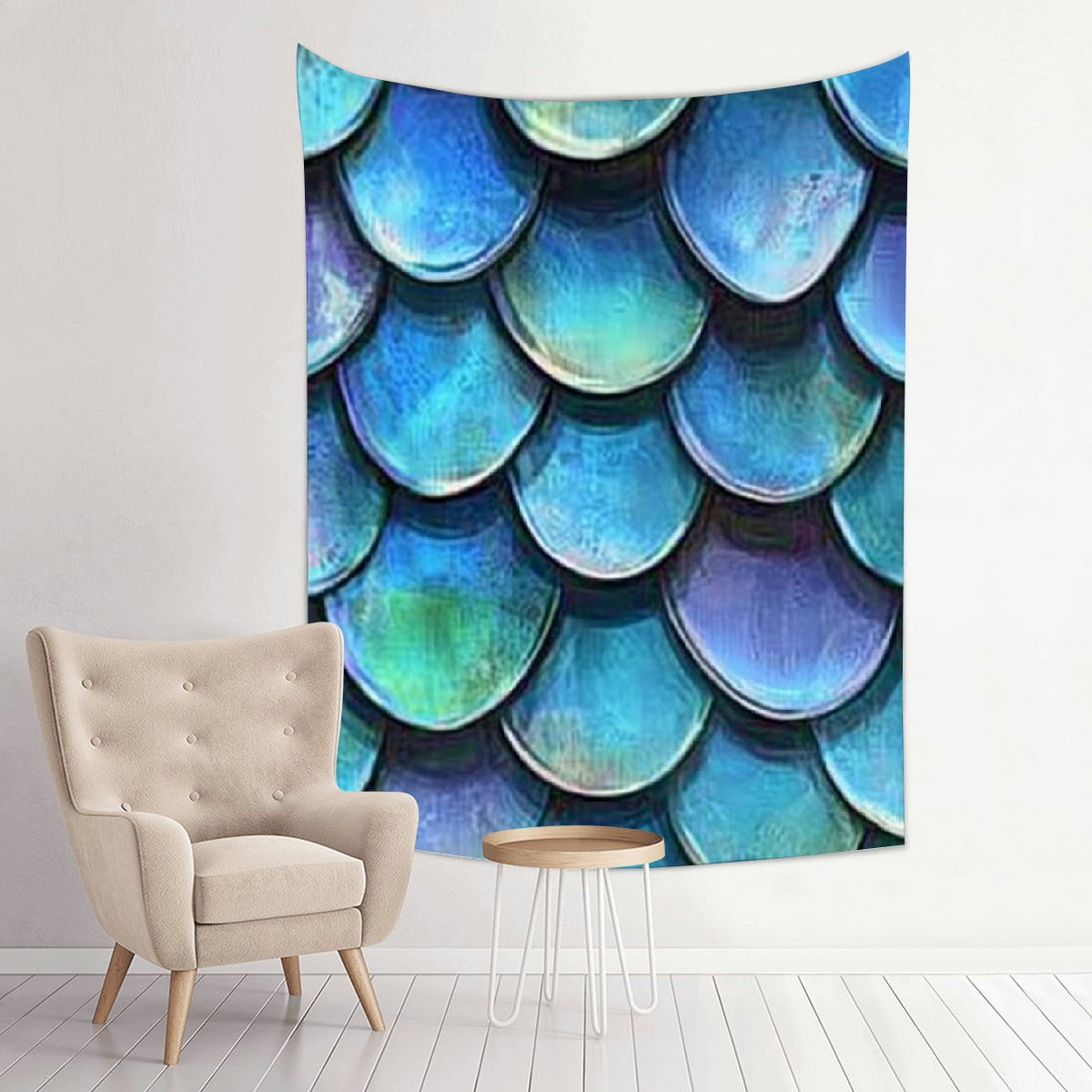 FCXZI Fish Scales Wall Art Tapestry 100% Polyester Home Decor 30*40in ...